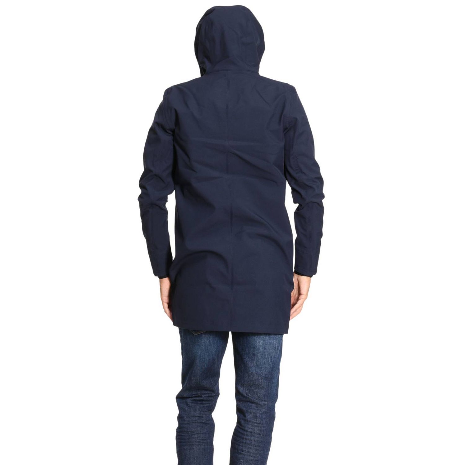 Giubbotto Thomas Bonded in neoprene con maxi cappuccio | Giacca K-Way ... Giubbotto Thomas Bonded in neoprene con maxi cappuccio | Giacca K-Way ...