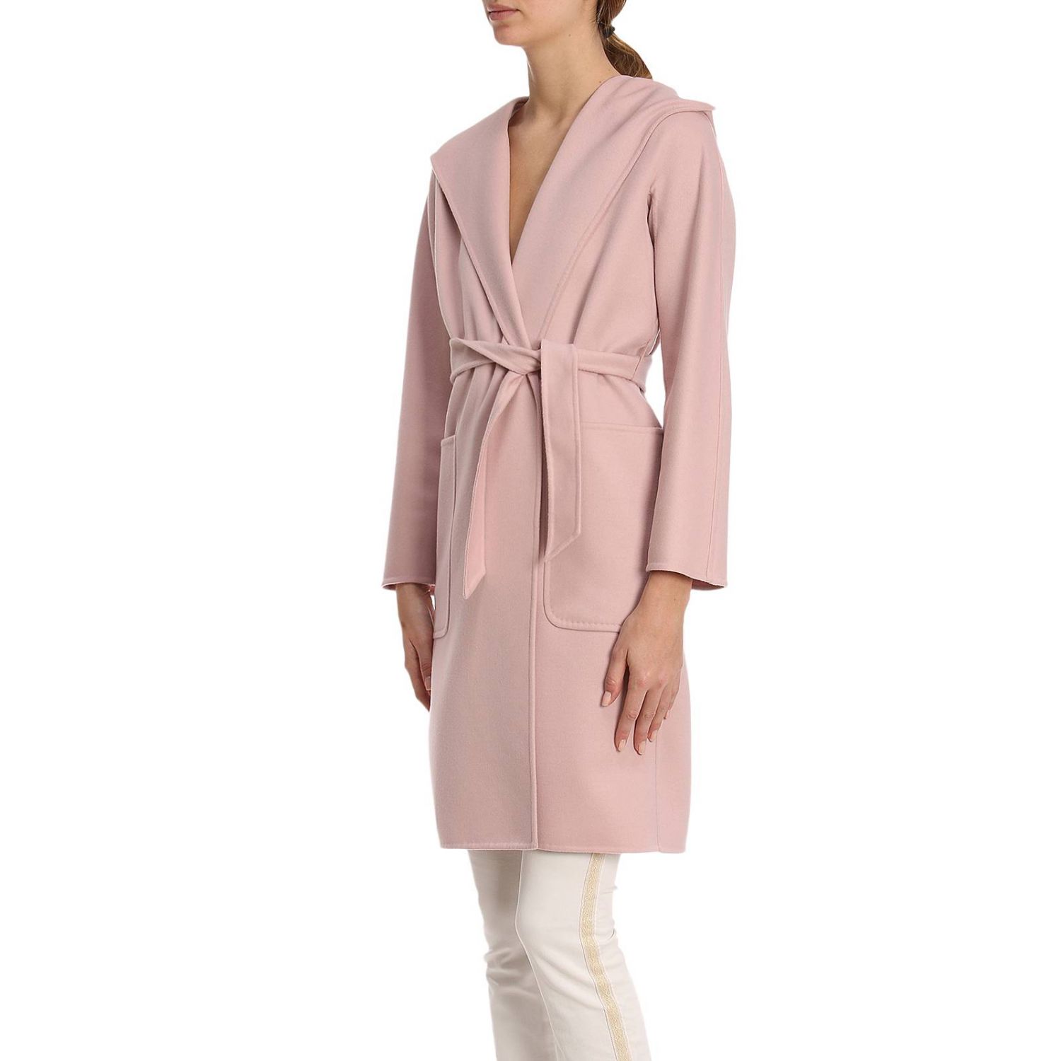 Max Mara Outlet: Coat women | Coat Max Mara Women Pink | Coat Max Mara ...