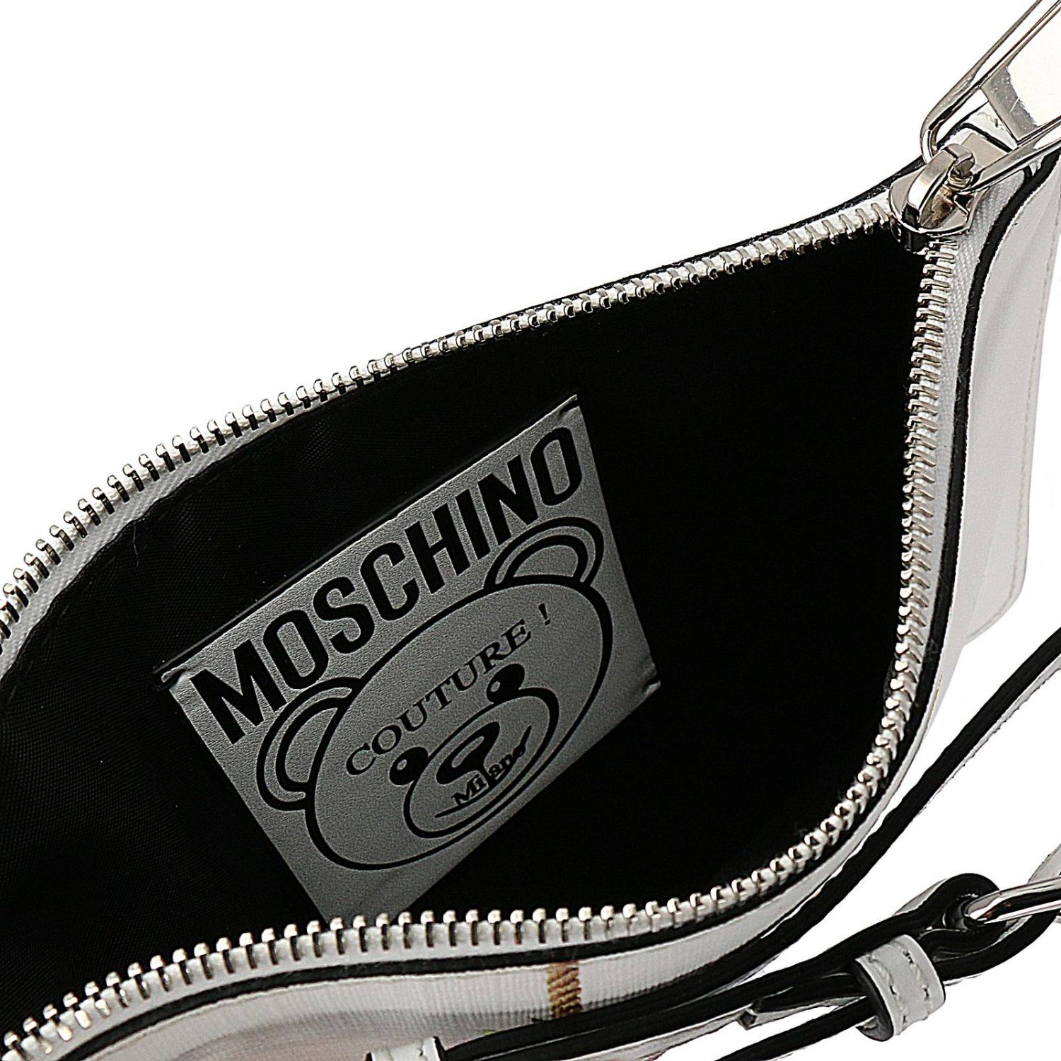Moschino Couture Outlet: Shoulder bag women - White | Clutch Moschino ...