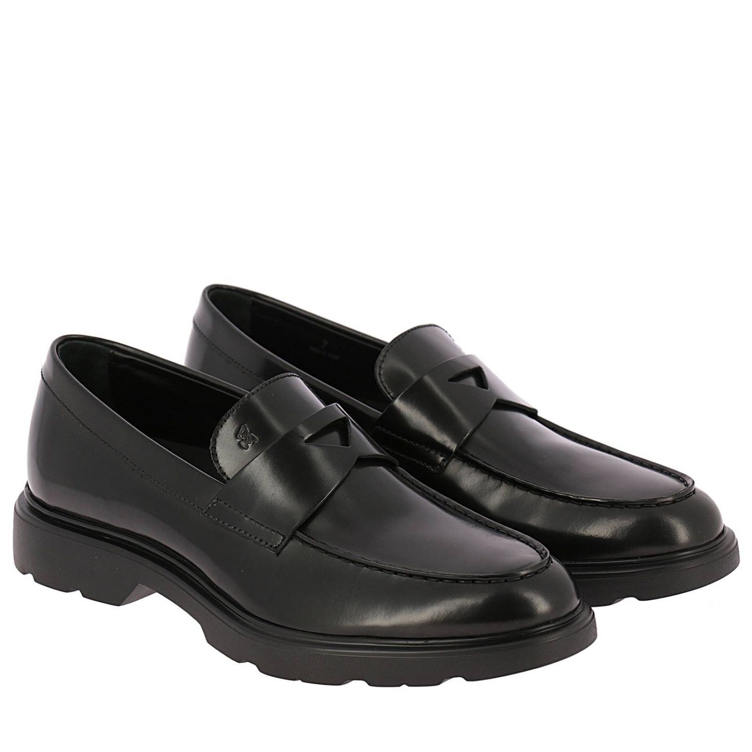 Hogan Outlet: Shoes men - Black | Loafers Hogan HXM3040X230 6Q6 GIGLIO.COM
