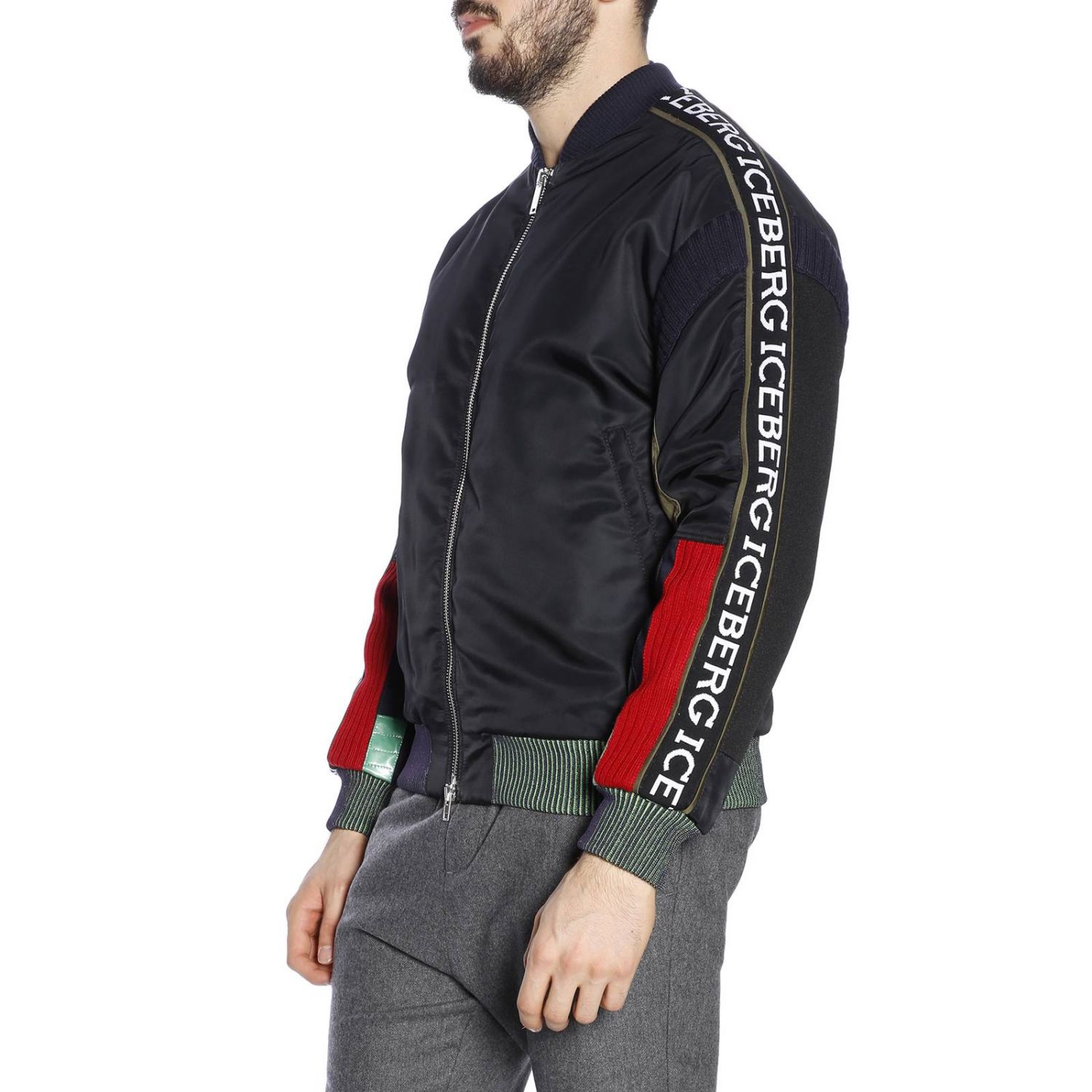 Iceberg Outlet: Jacket men | Jacket Iceberg Men Black | Jacket Iceberg ...
