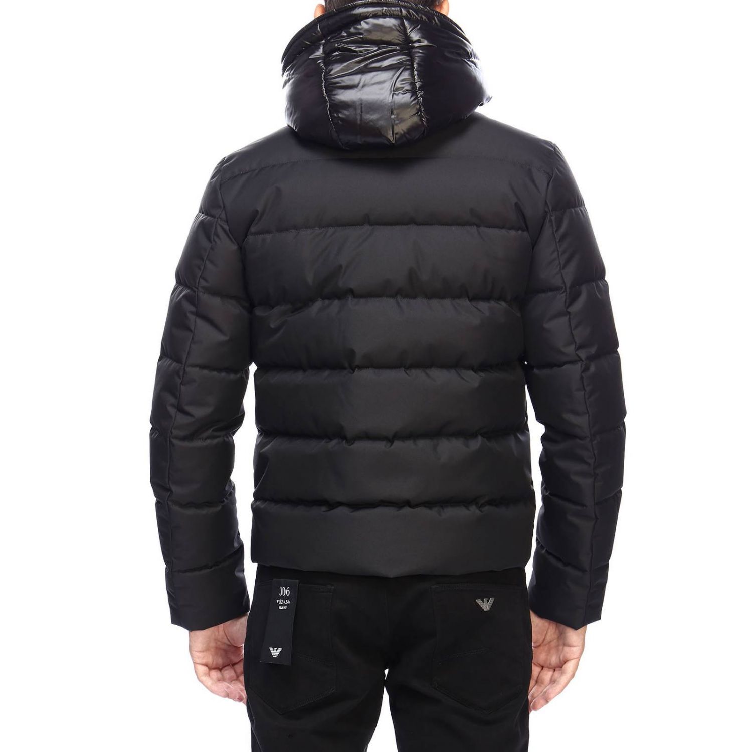 FAY: Piumino Nathan in nylon impermeabile con pettorina bimateriale ... FAY: Piumino Nathan in nylon impermeabile con pettorina bimateriale ...