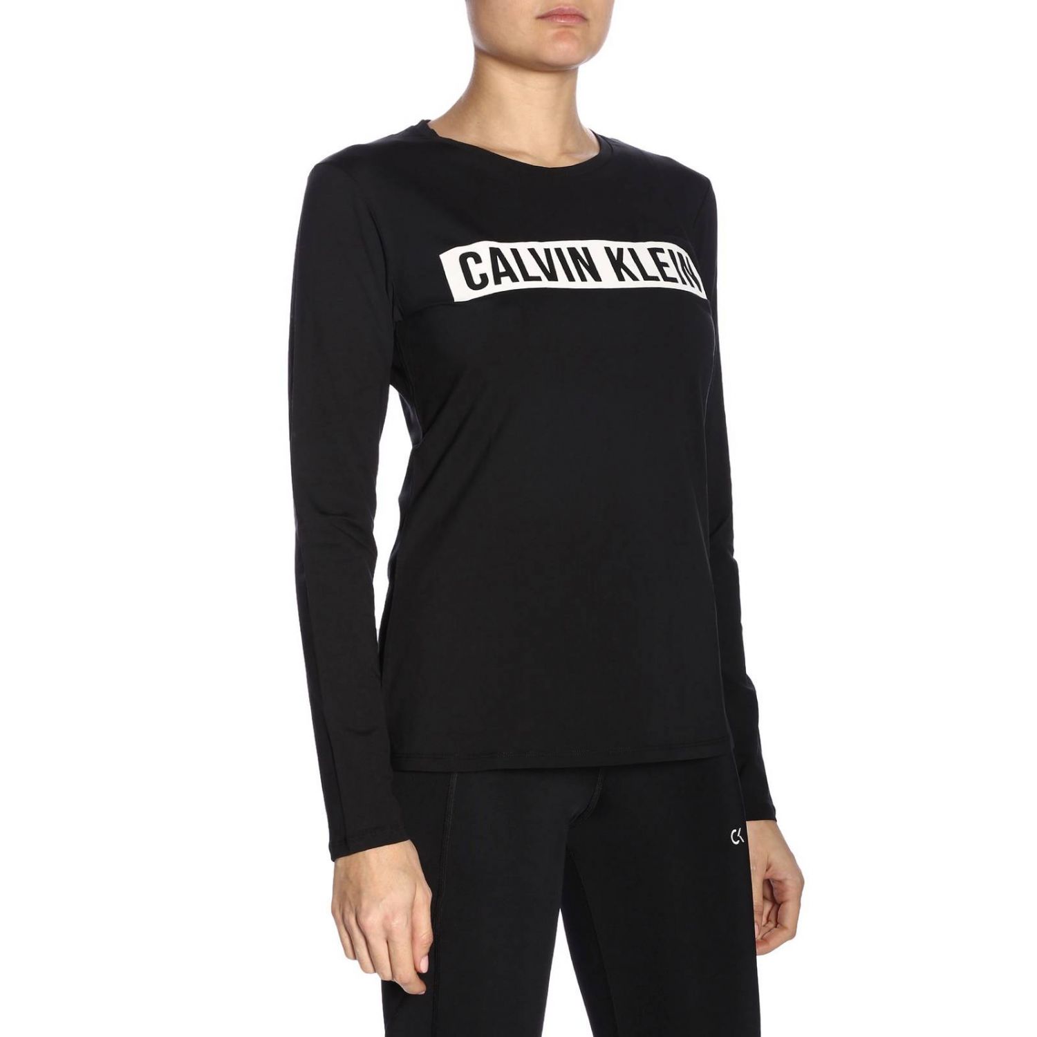 Calvin Klein Performance Outlet T Shirt Women Black T Shirt Calvin