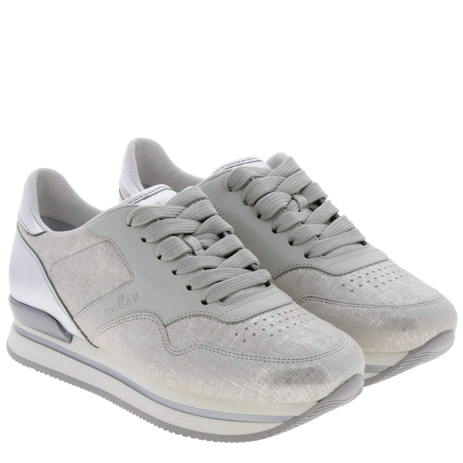 Hogan Outlet: Shoes women | Sneakers Hogan Women Silver | Sneakers ...