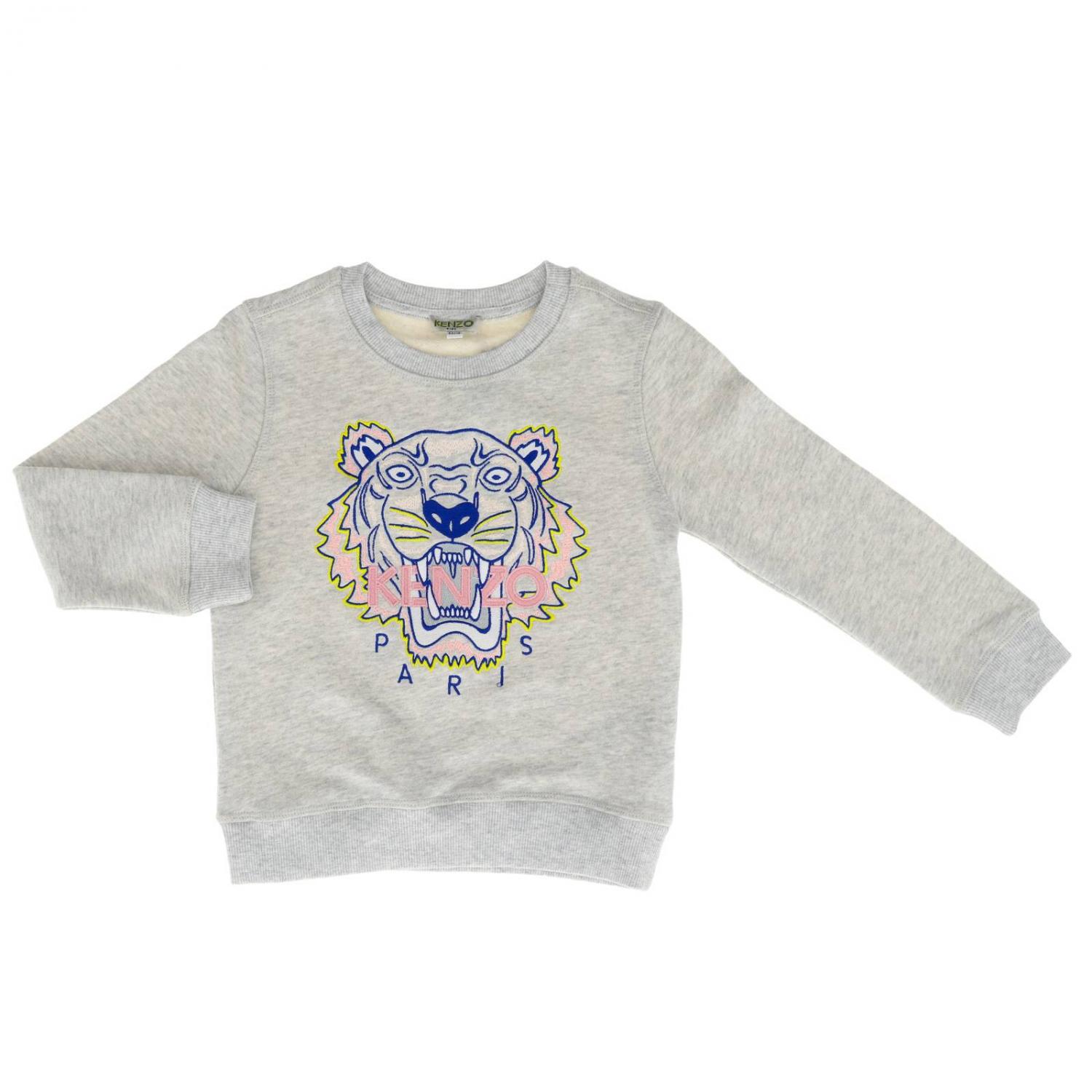 Kenzo Junior Outlet: sweater for girls - Grey | Kenzo Junior sweater ...
