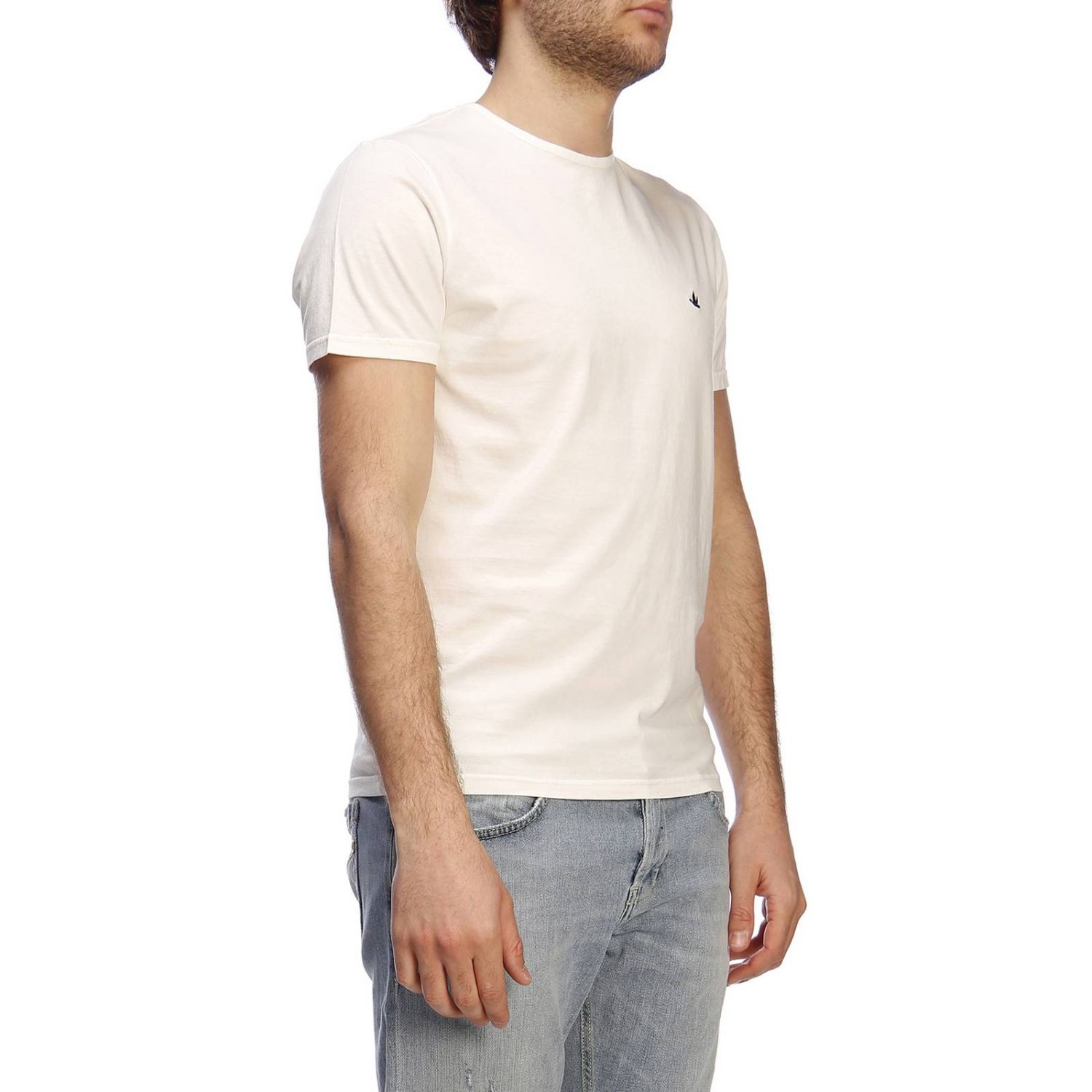 Brooksfield Outlet: T-shirt men - White | T-Shirt Brooksfield 200A J029 ...