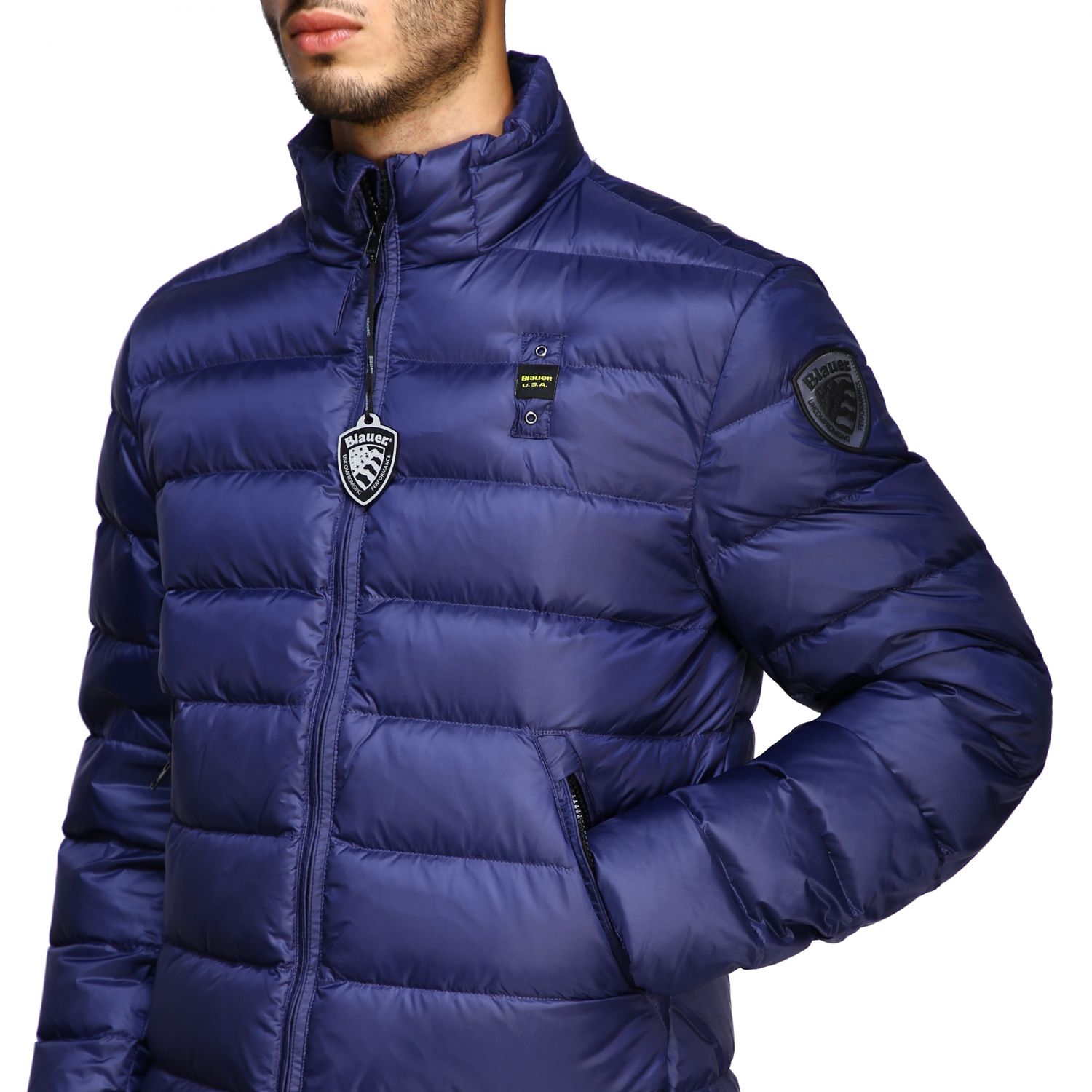 Blauer Outlet: Piumino light in nylon semi lucido | Giacca Blauer Uomo ... Blauer Outlet: Piumino light in nylon semi lucido | Giacca Blauer Uomo ...