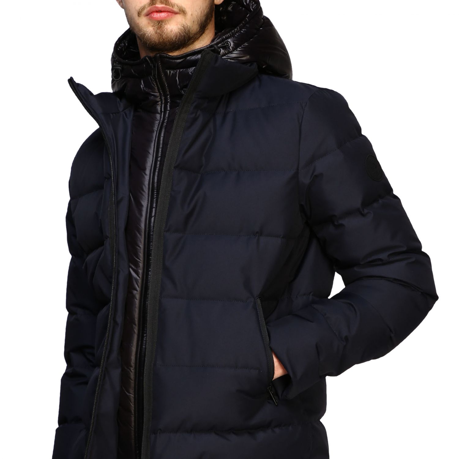 Fay Outlet: short waterproof nylon jacket with hood | Jacket Fay Men ...