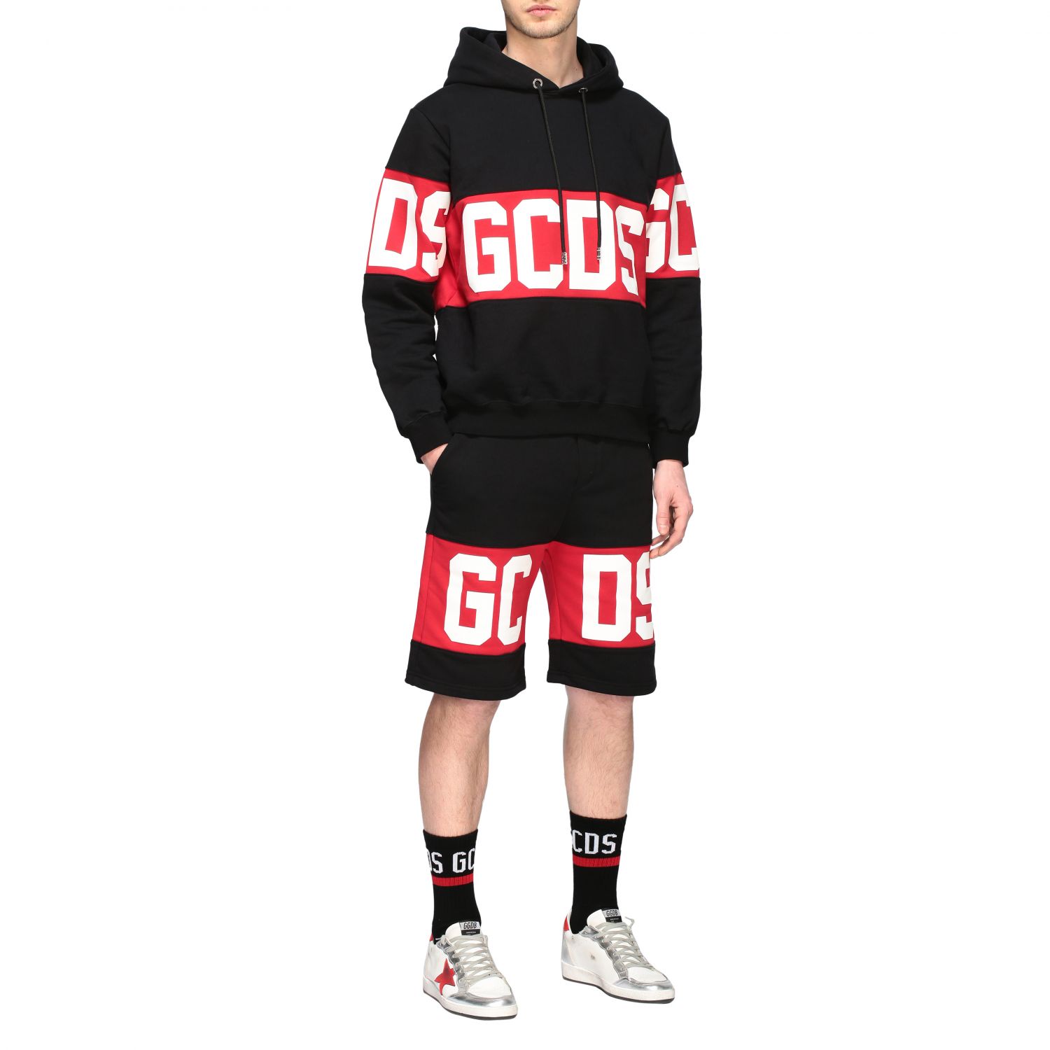 Gcds Outlet: short for men - Black | Gcds short CC94M031004 online on ...