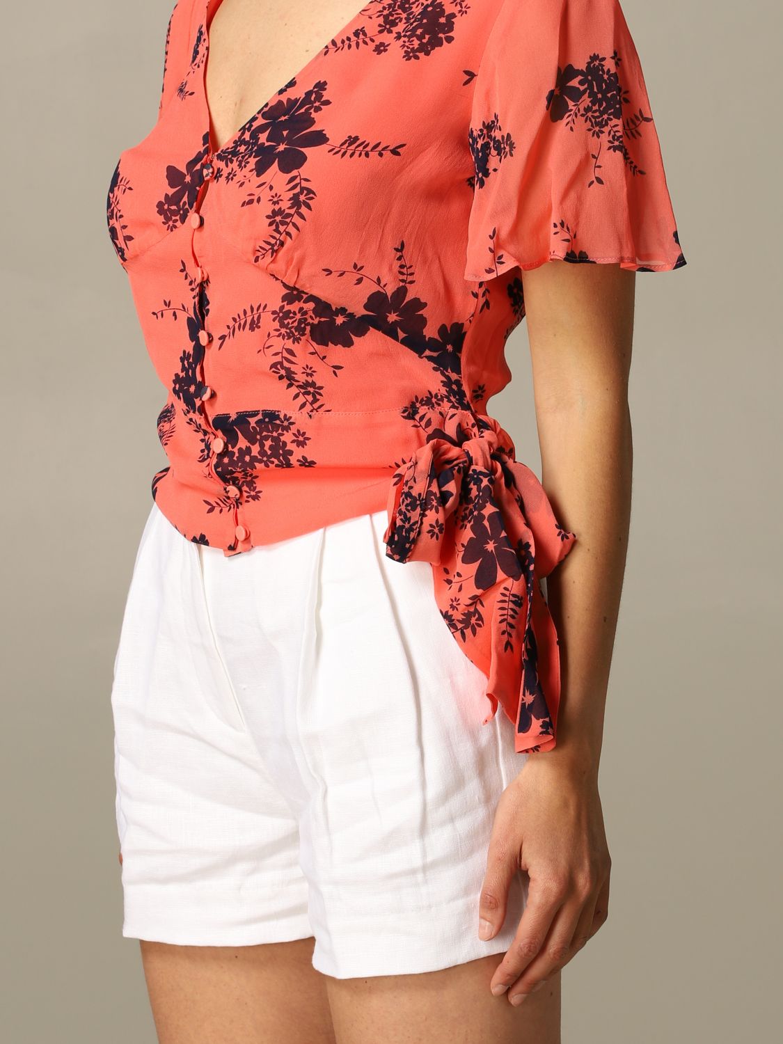 Michael Kors Outlet Damen Top Korall Michael Kors Top Ms04m21ege