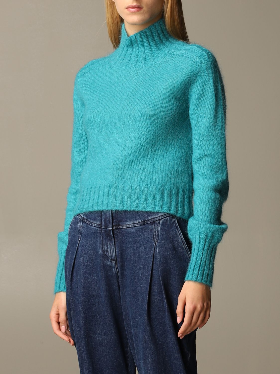 Alberta Ferretti Outlet: mohair and virgin wool turtleneck | Sweater ...