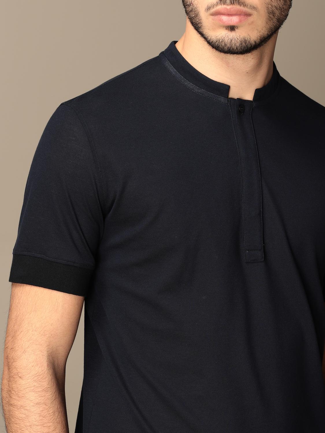PAOLO PECORA: polo shirt for man - Blue | Paolo Pecora polo shirt F101 ...