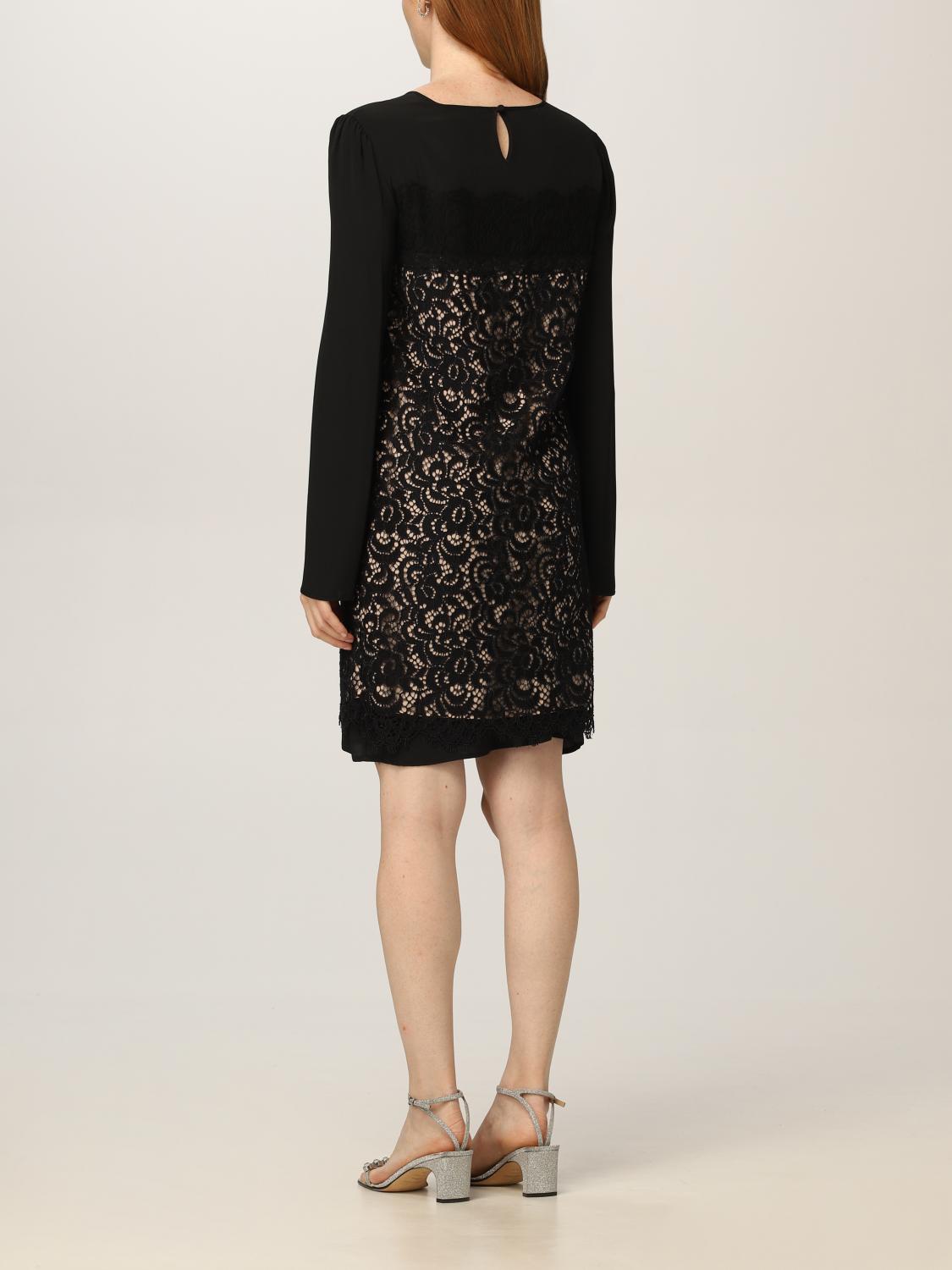 ANNA MOLINARI: Robes femme - Noir | Robes Anna Molinari 7A001A GIGLIO.COM