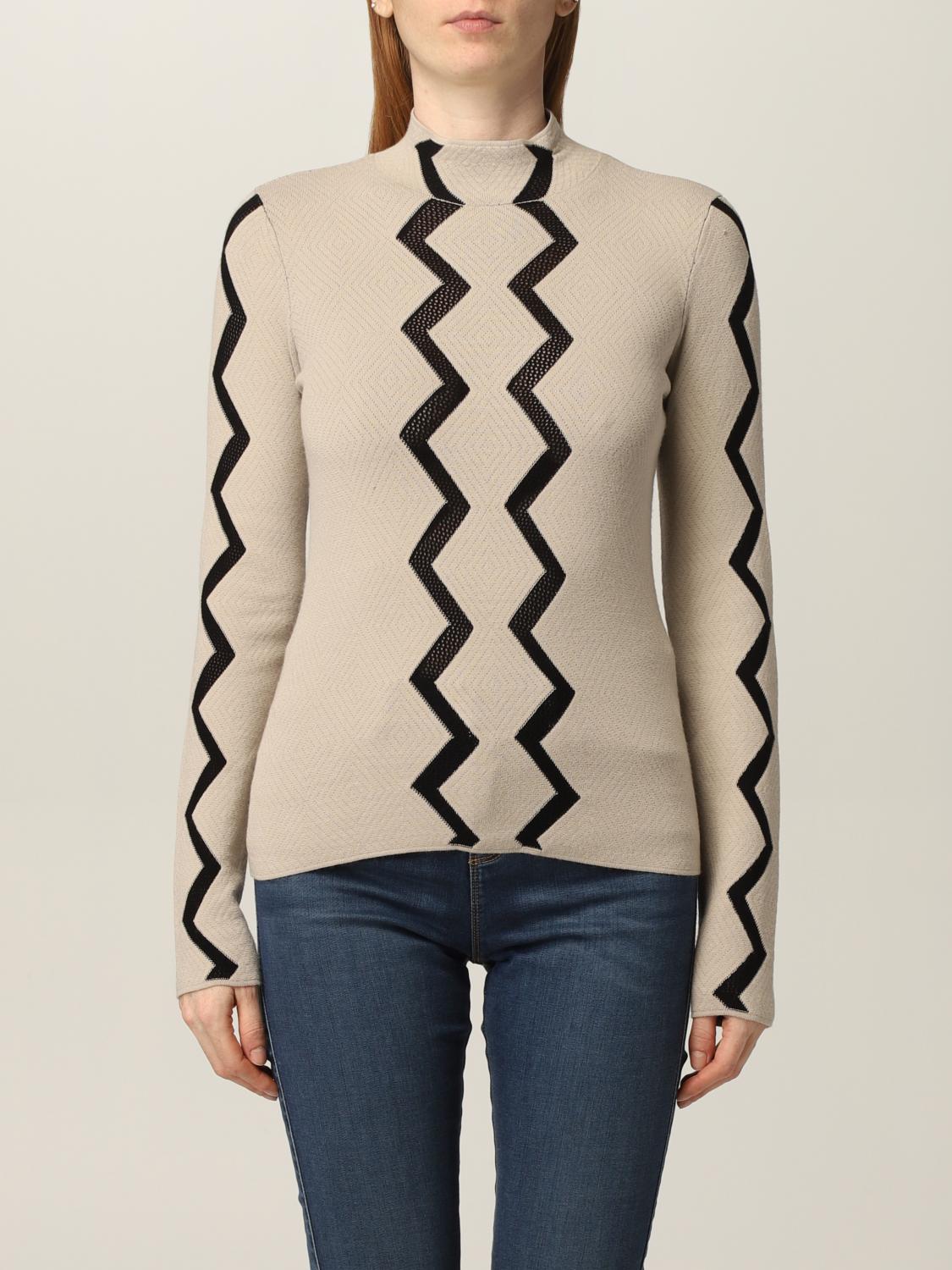 EMPORIO ARMANI: Jersey para mujer, Beige | Jersey Emporio Armani 6K2MWD ...