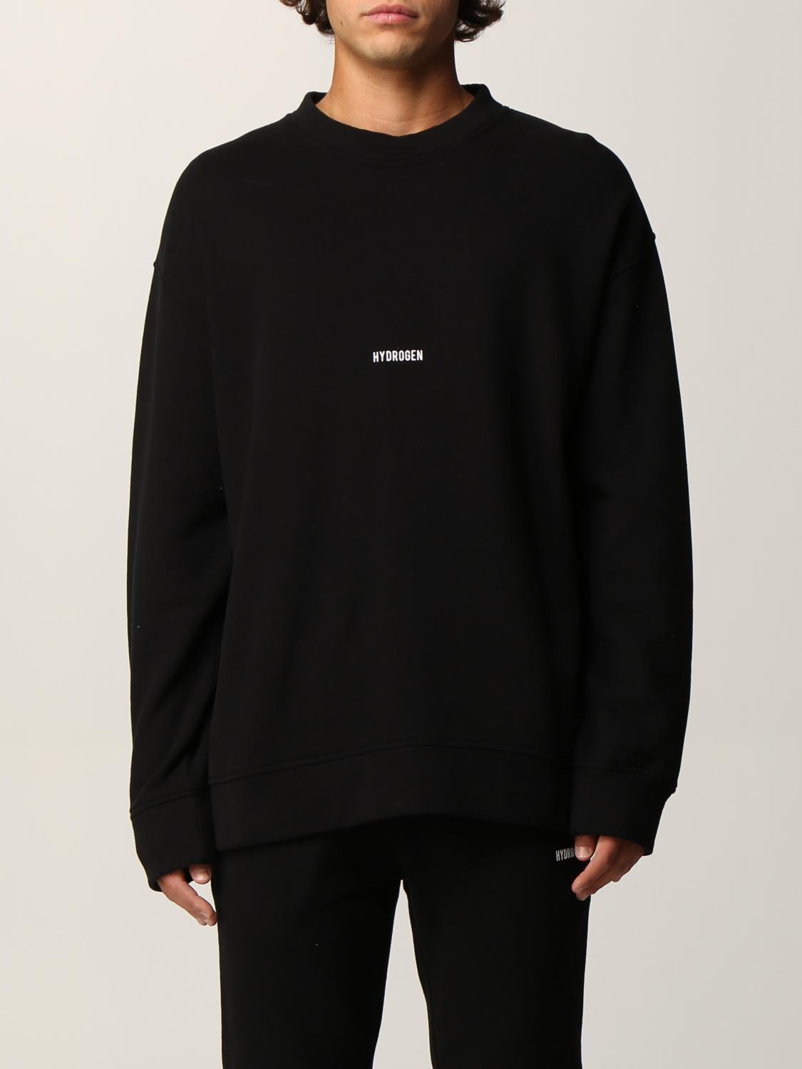 HYDROGEN: sweatshirt for man - Black | Hydrogen sweatshirt 294600 ...