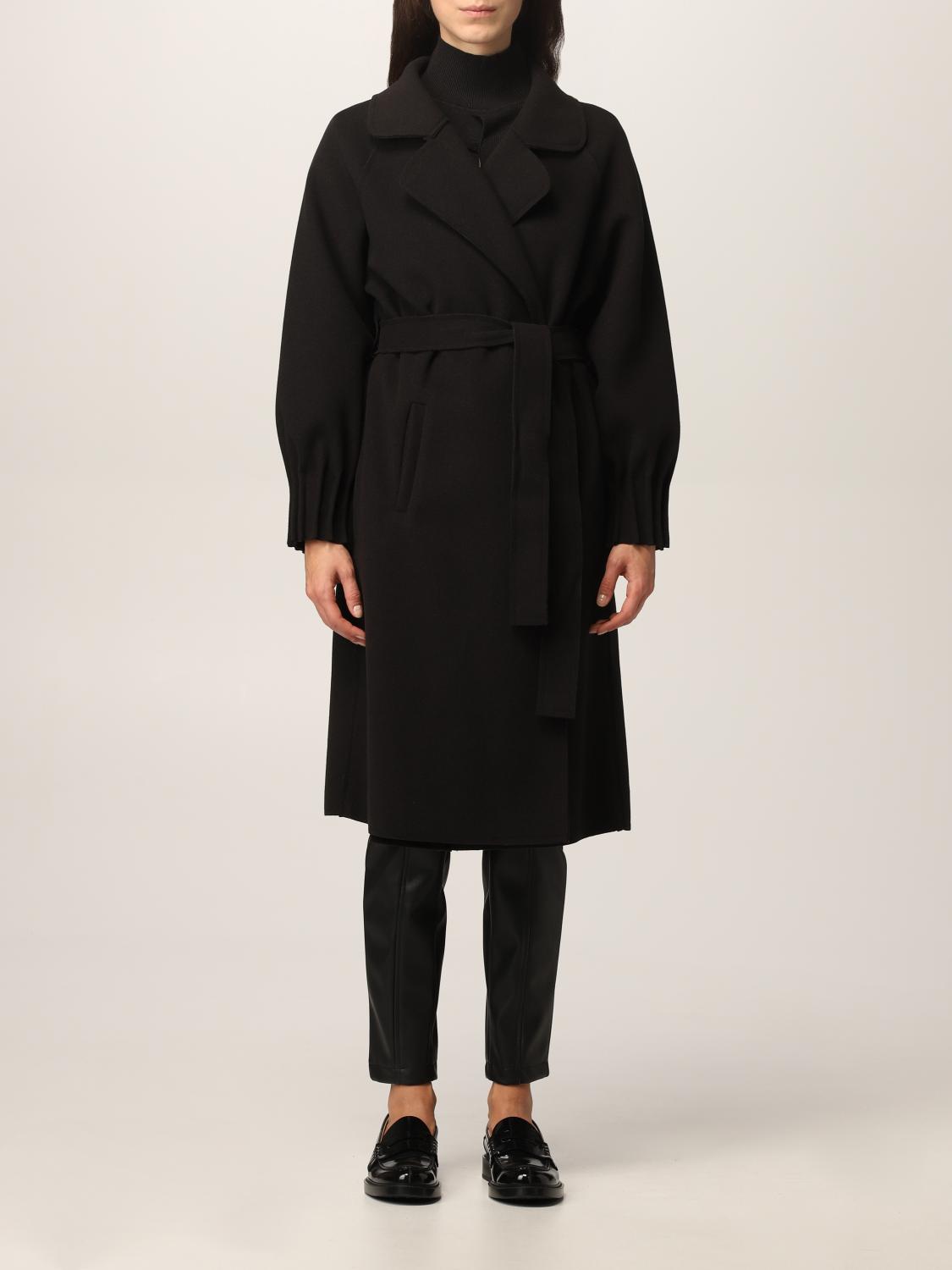 TPN: Coat women | Coat Tpn Women Black | Coat Tpn GIUSTA GIGLIO.COM
