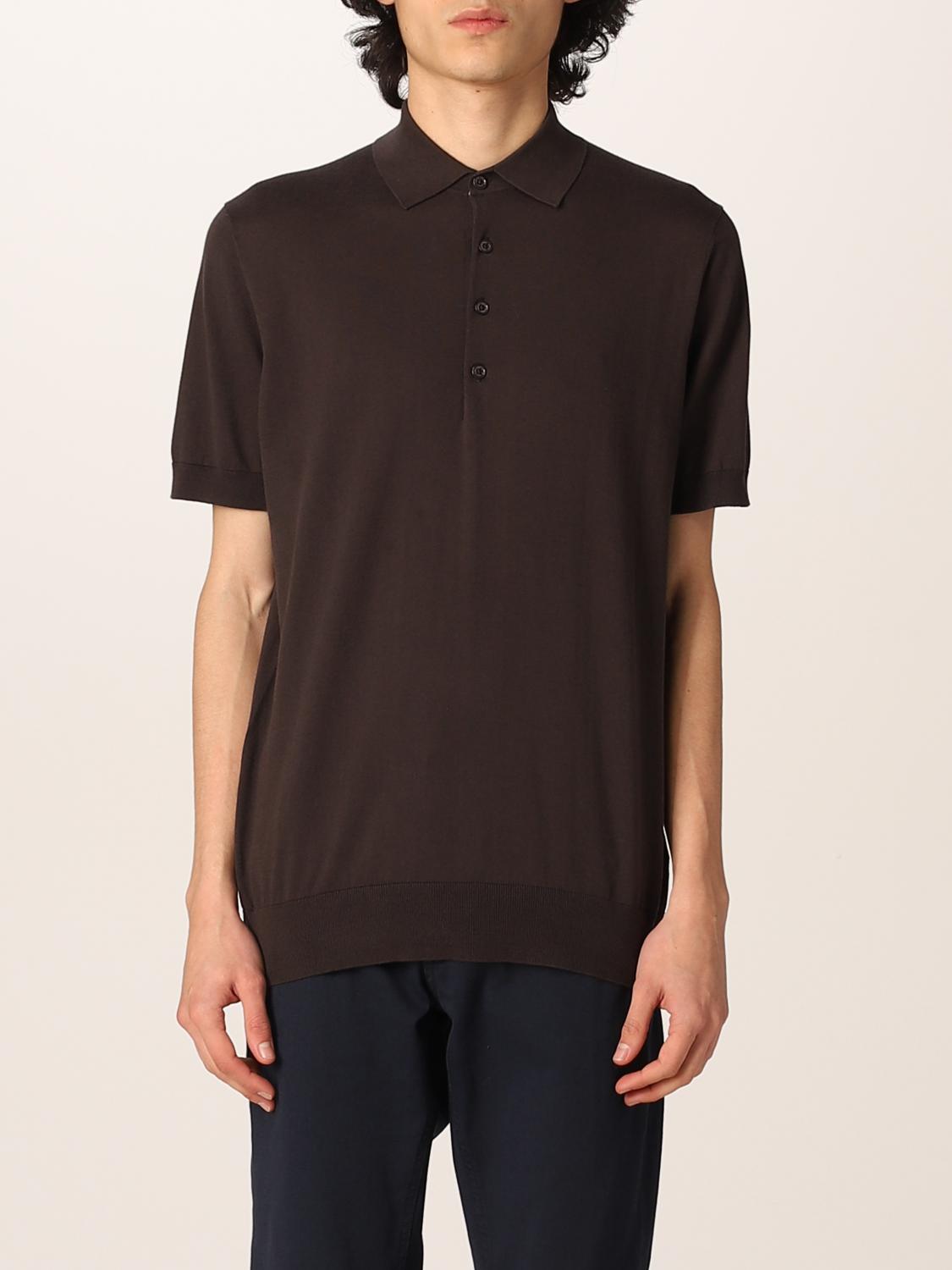 Paolo Pecora Polo Shirt Men In Brown | ModeSens