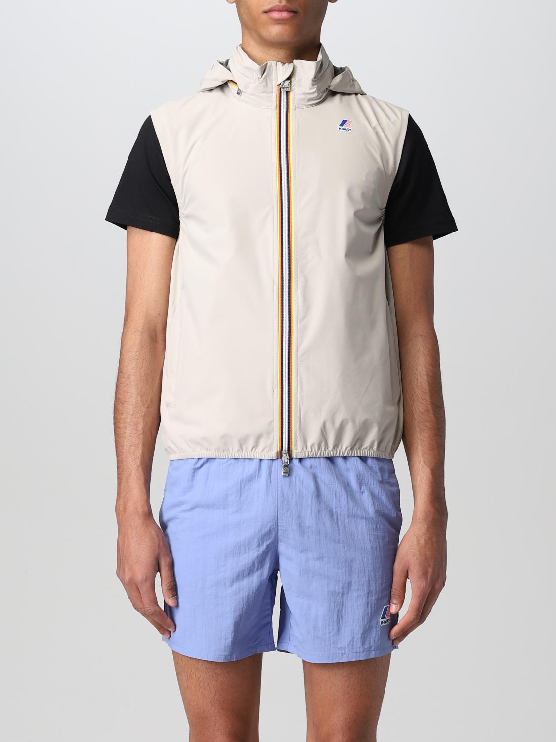 K-WAY: suit vest for man - Beige | K-Way suit vest K6113GW online at ...
