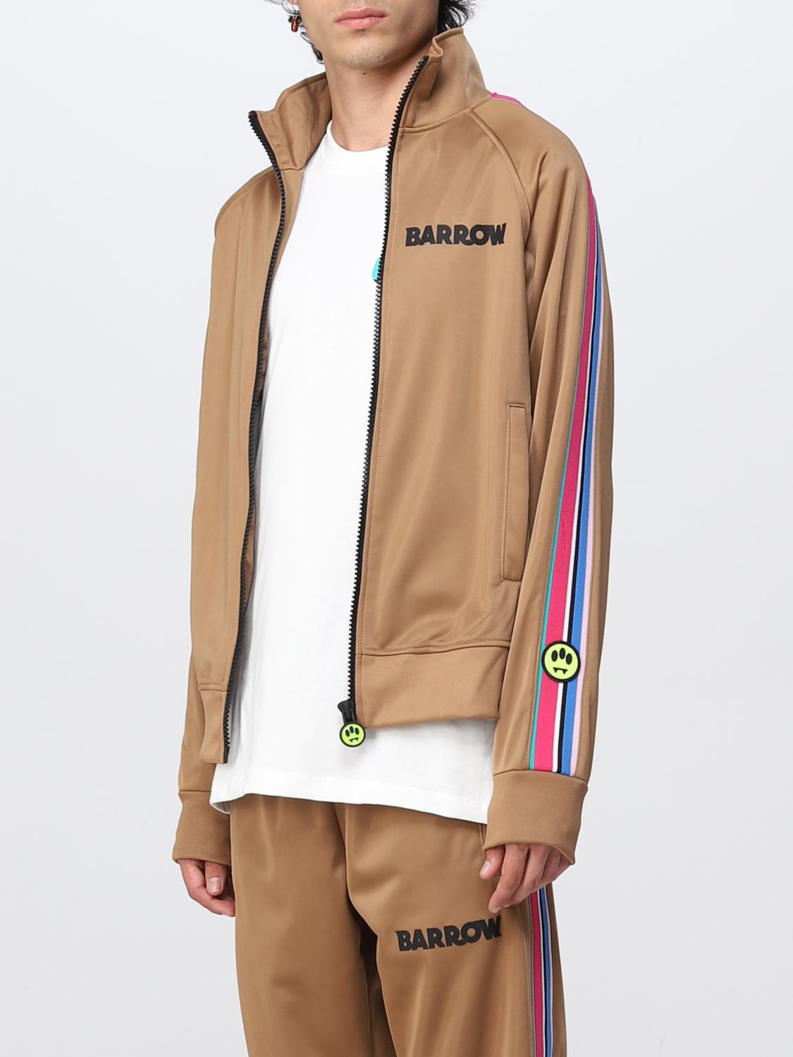 Barrow Outlet: Felpa con zip con bande a righe - Beige | Felpa Barrow ...