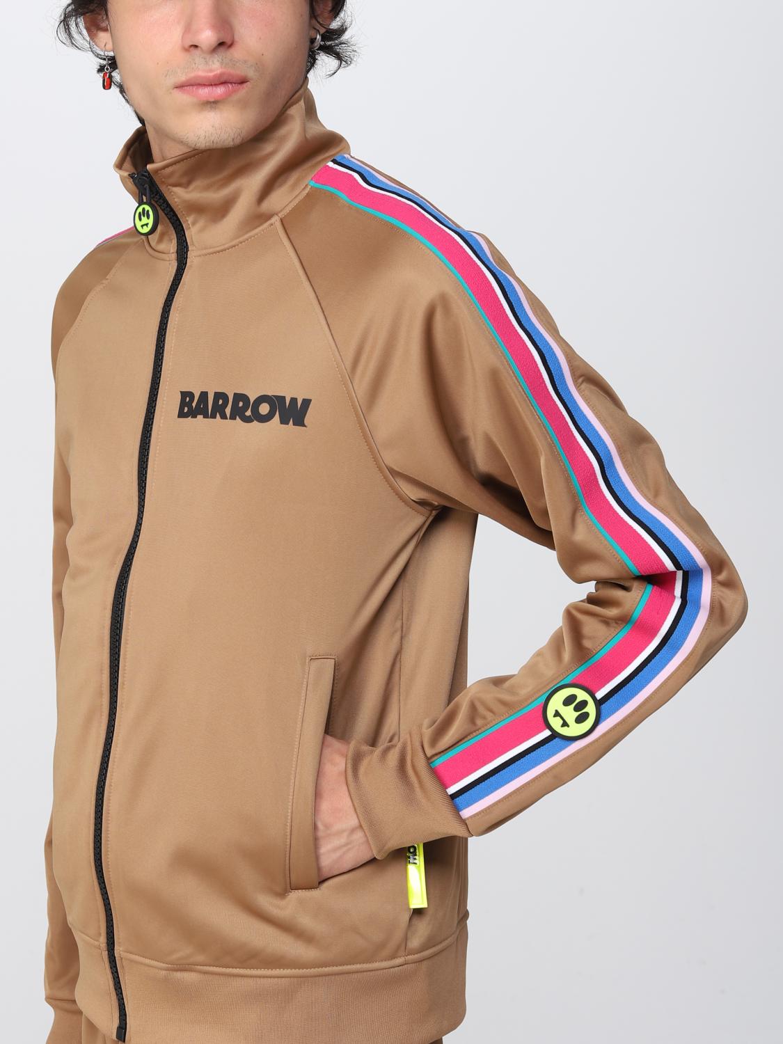 Barrow Outlet: Felpa con zip con bande a righe - Beige | Felpa Barrow ...