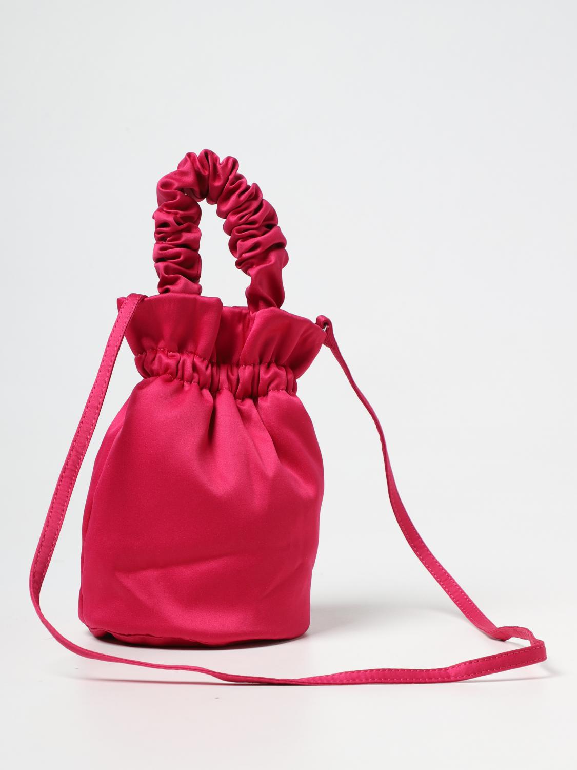 GANNI: Sac porté épaule femme - Rose | Mini Sac À Main Ganni A4407 ...