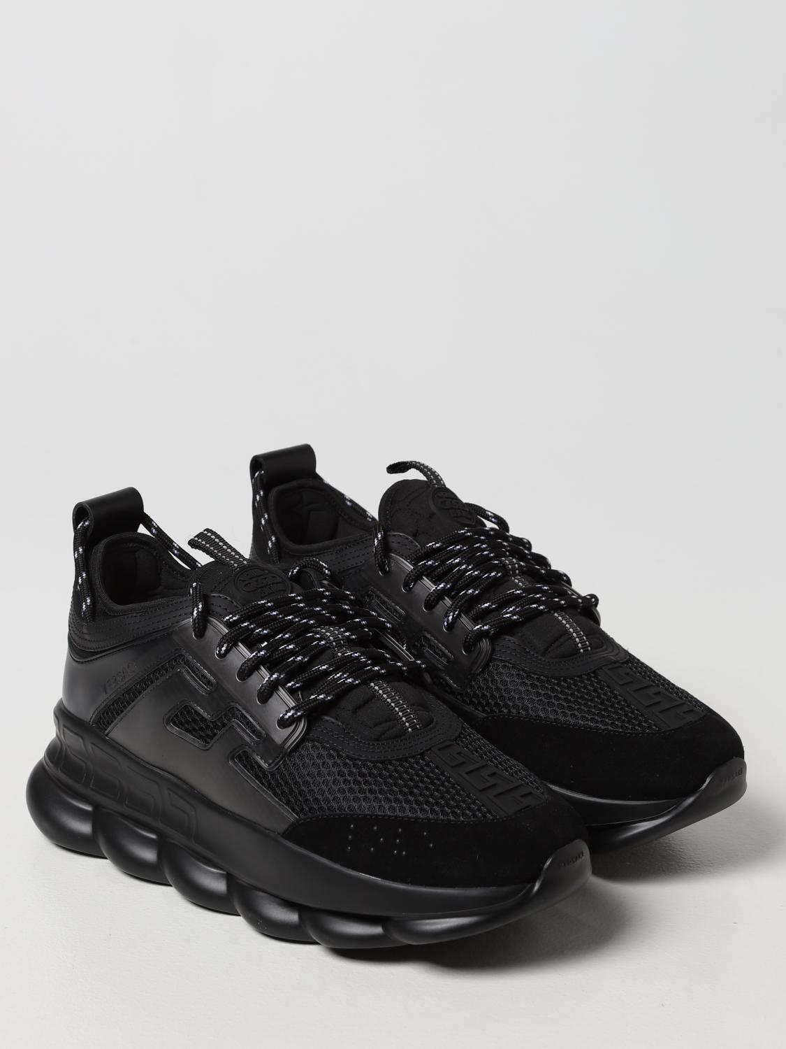 VERSACE: Shoes men - Black | Sneakers Versace DSU7071ED7CTG GIGLIO.COM