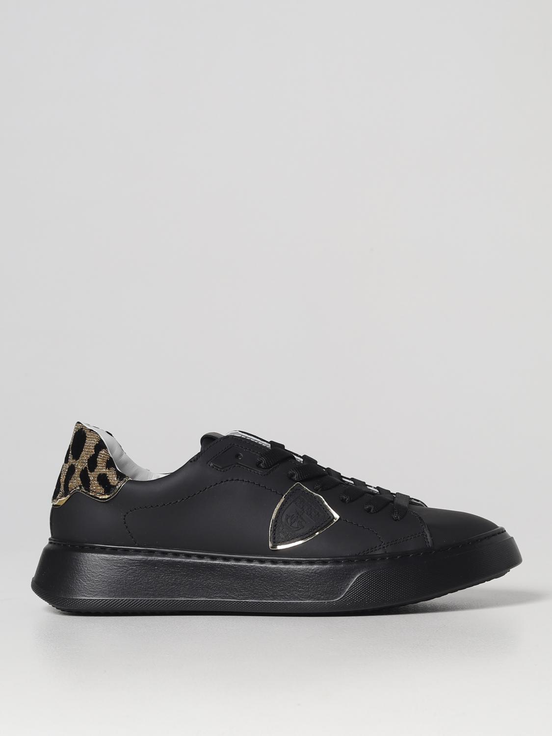 PHILIPPE MODEL: Sneakers Btld LG01 in pelle - Nero 1 | Sneakers ...