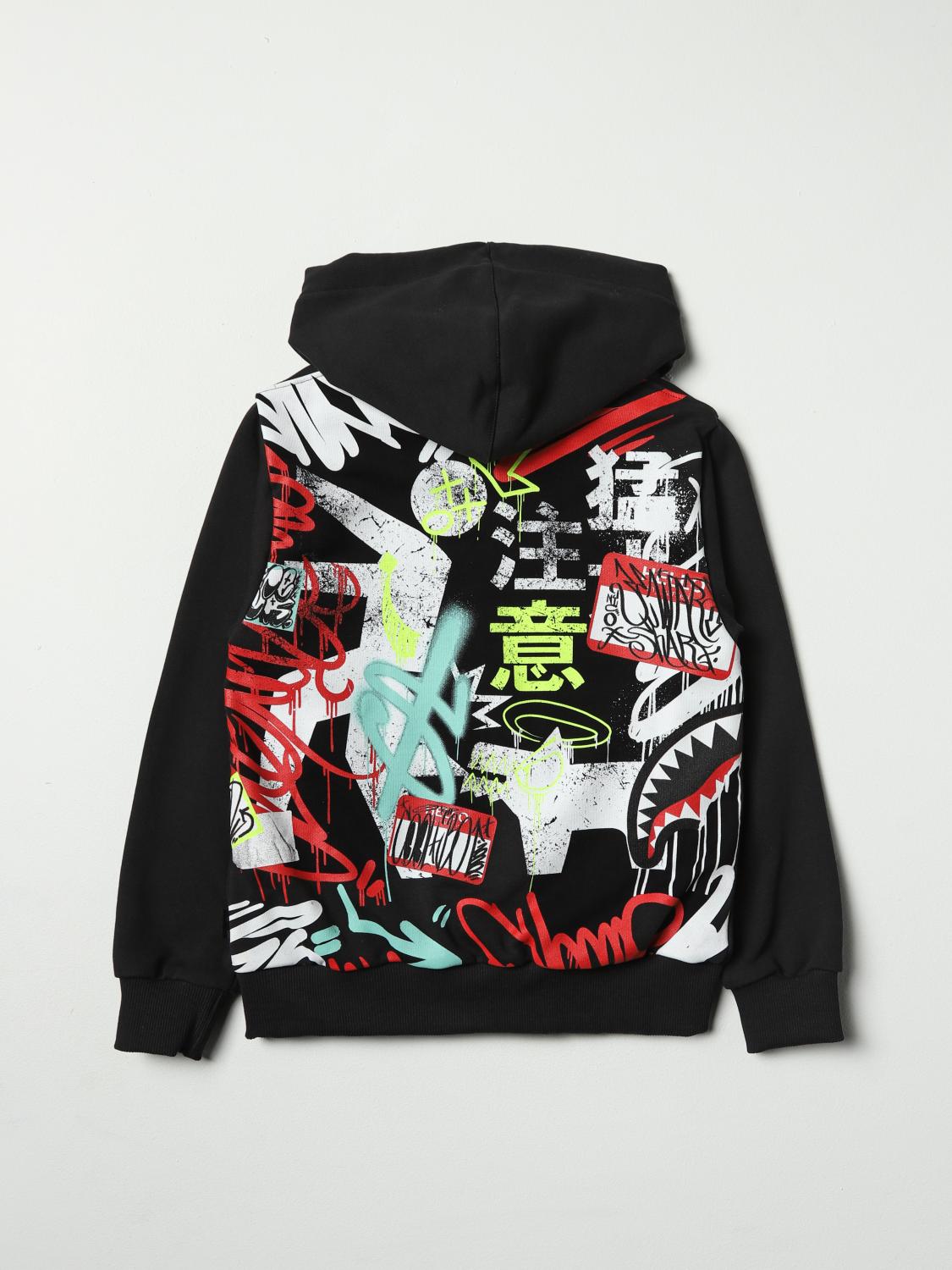 SPRAYGROUND: sweater for boys - Black | Sprayground sweater SPY274 ...