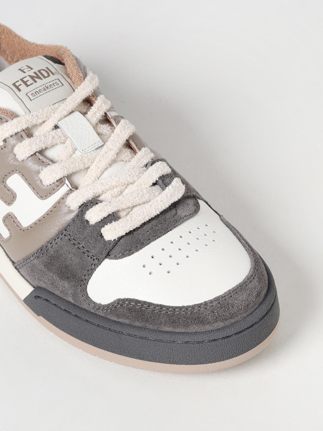 FENDI: Baskets femme - Gris | Baskets Fendi 8E8252 AI1N en ligne sur ...