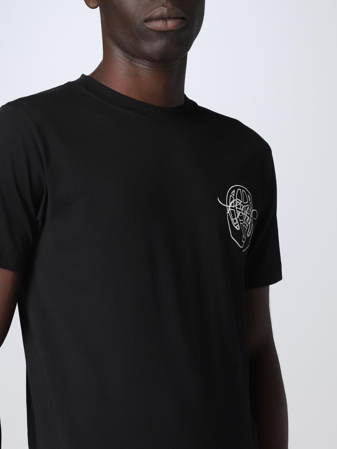 OFF-WHITE: t-shirt for man - Black | Off-White t-shirt OMAA027S23JER007 ...