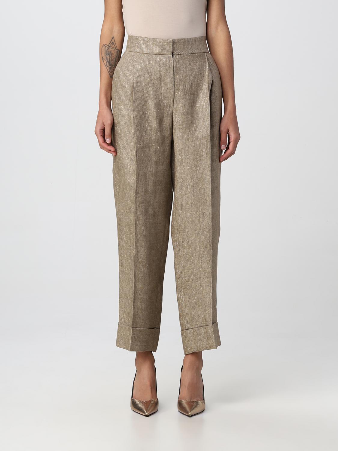 Brunello Cucinelli Pants Woman Color Beige | ModeSens