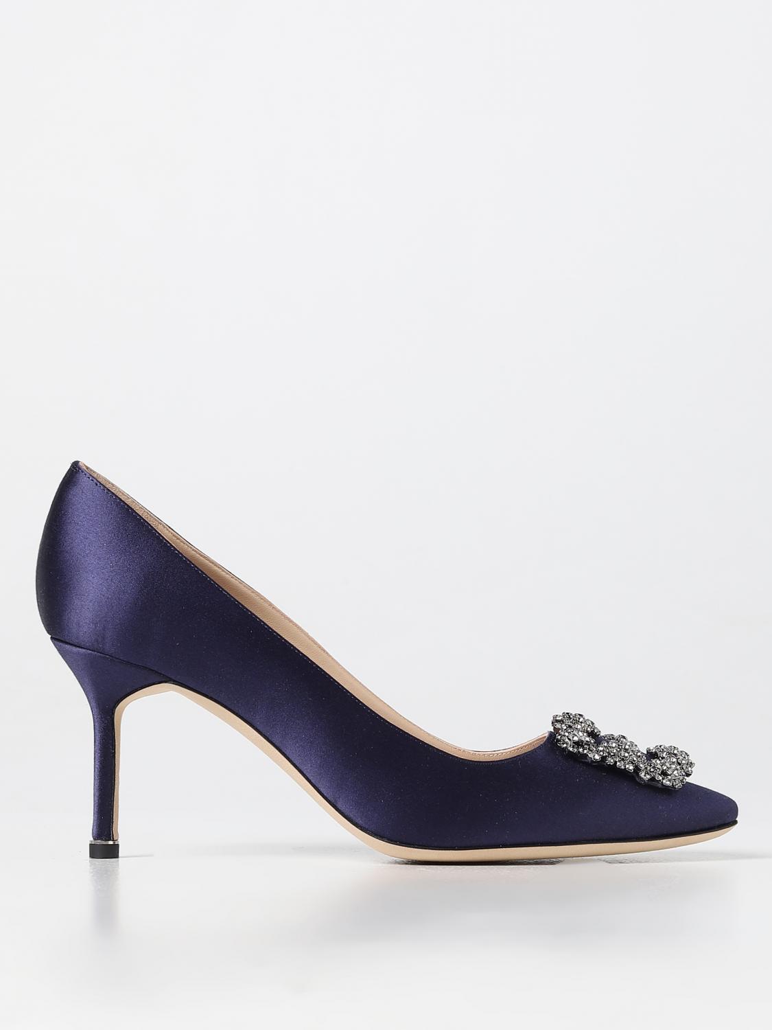 MANOLO BLAHNIK: Décolleté donna - Blue | DÉColletÉ Manolo Blahnik ...
