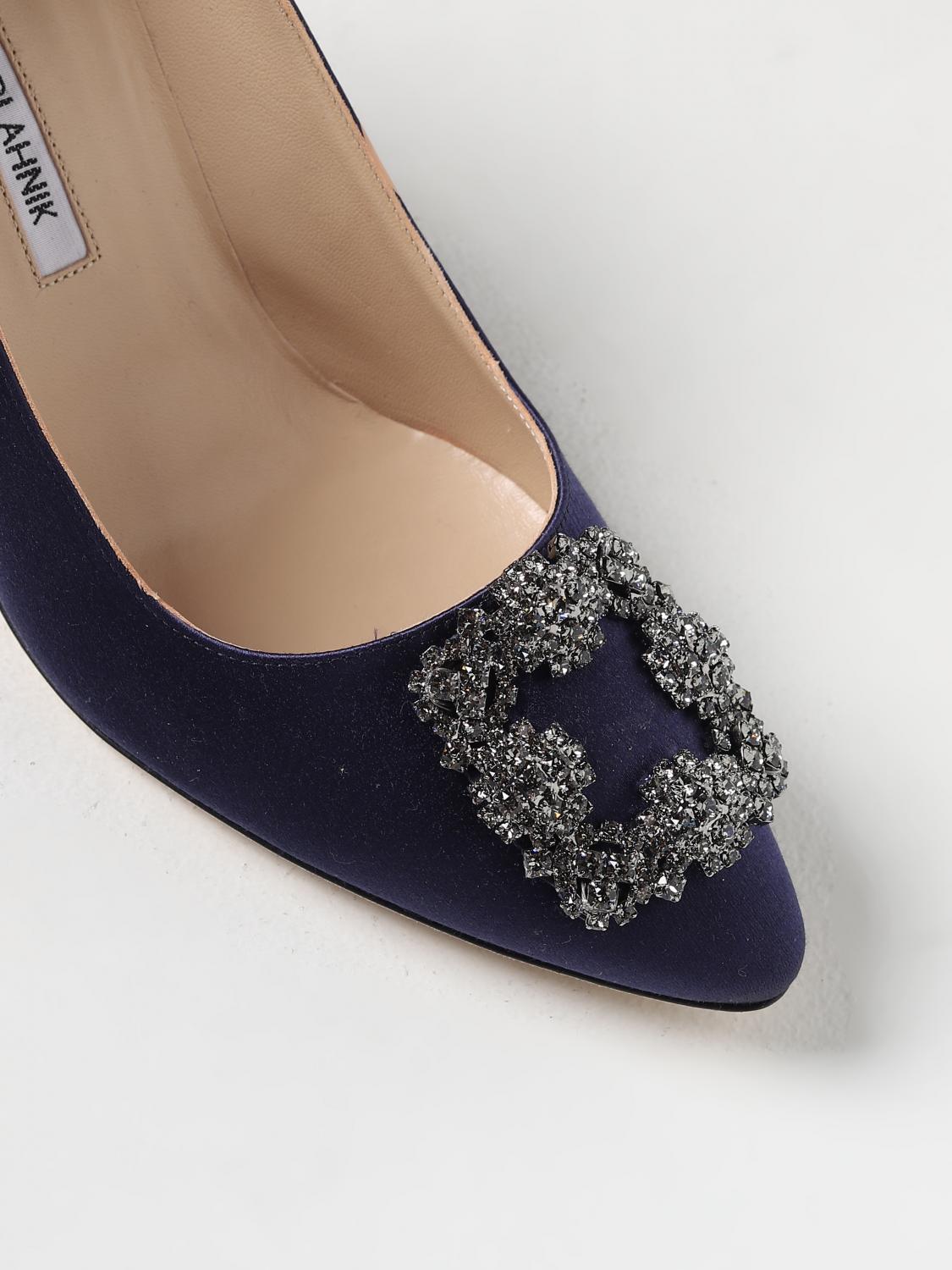 MANOLO BLAHNIK: Décolleté donna - Blue | DÉColletÉ Manolo Blahnik ...