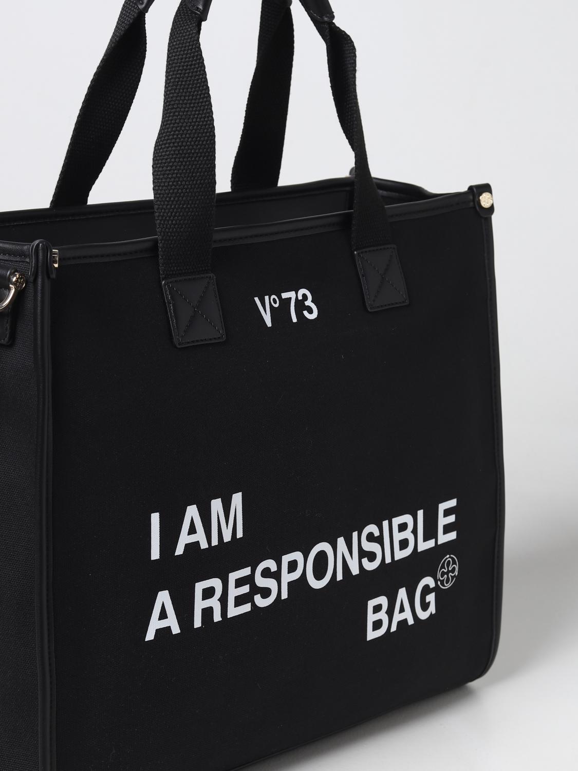 V73: tote bags for woman - Black | V73 tote bags 73BS6AF01 online on ...