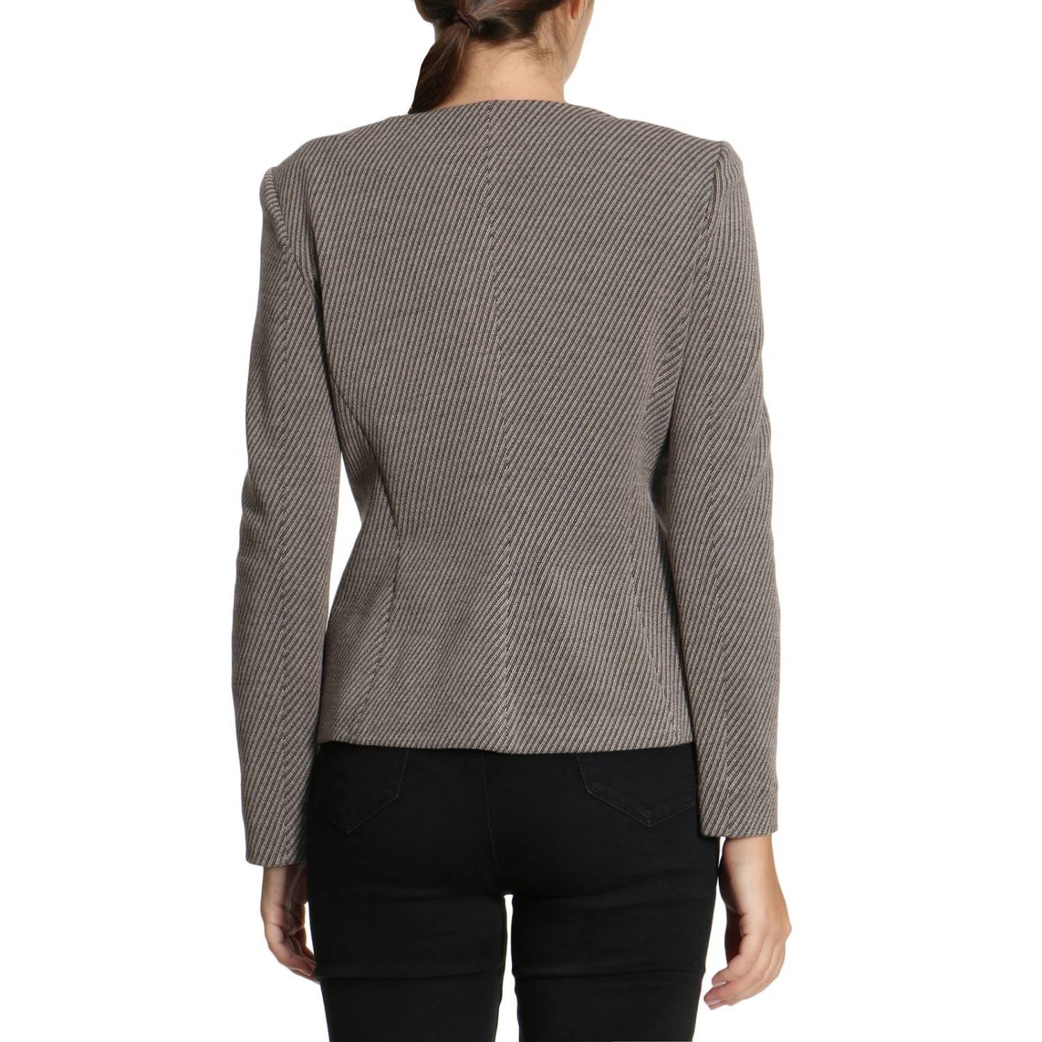 Armani Collezioni Outlet: Giacca destrutturata in misto cotone e lana ... Armani Collezioni Outlet: Giacca destrutturata in misto cotone e lana ...