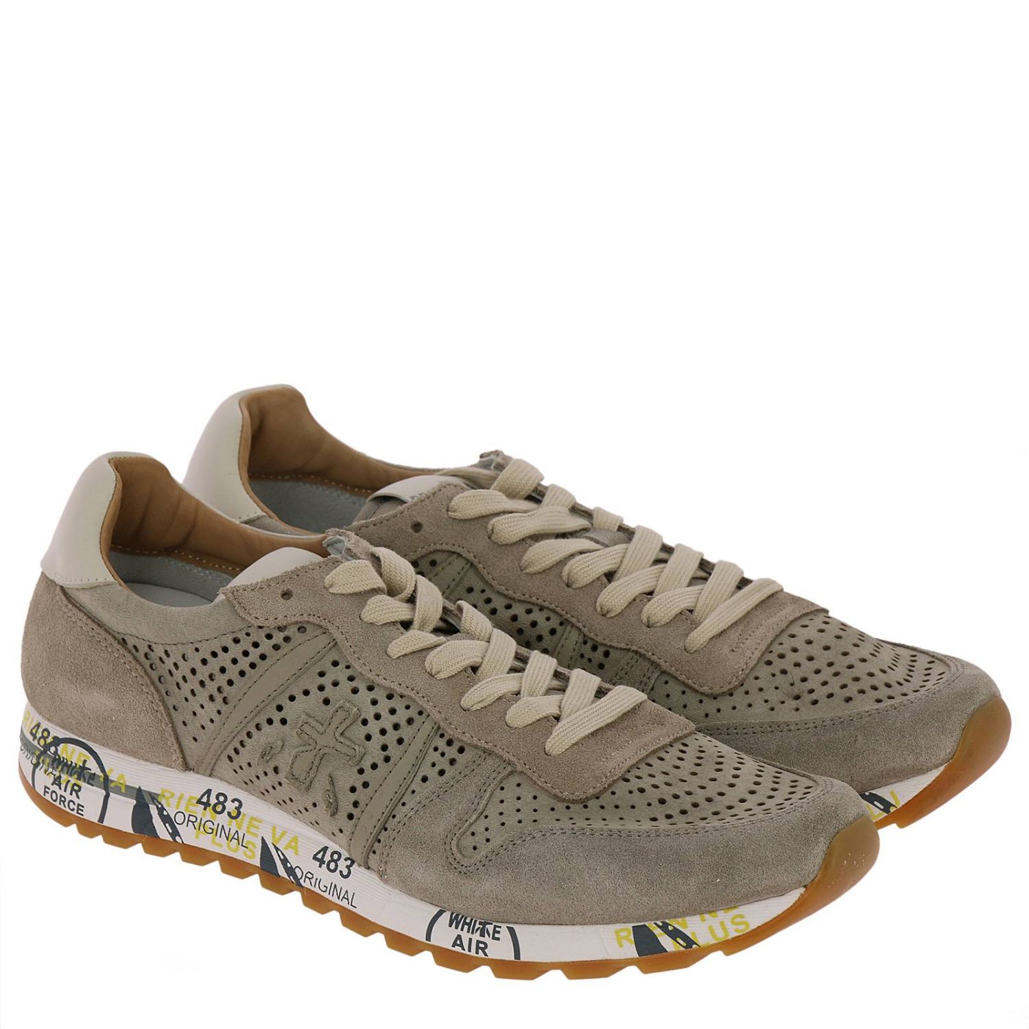 Premiata Outlet: Sneakers men - Beige | Trainers Premiata ERIC 3140 ...