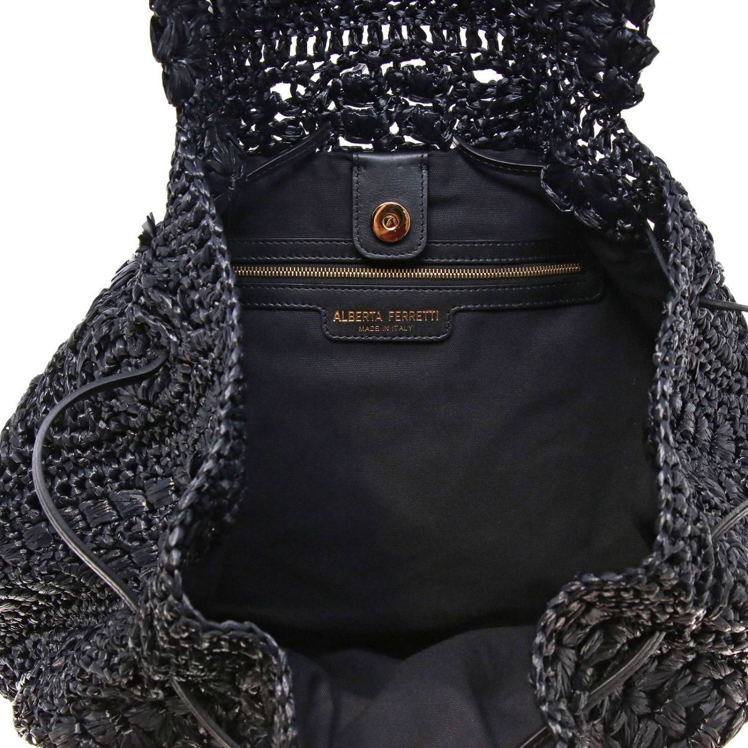 Alberta Ferretti Outlet: Backpack women - Black | Backpack Alberta ...