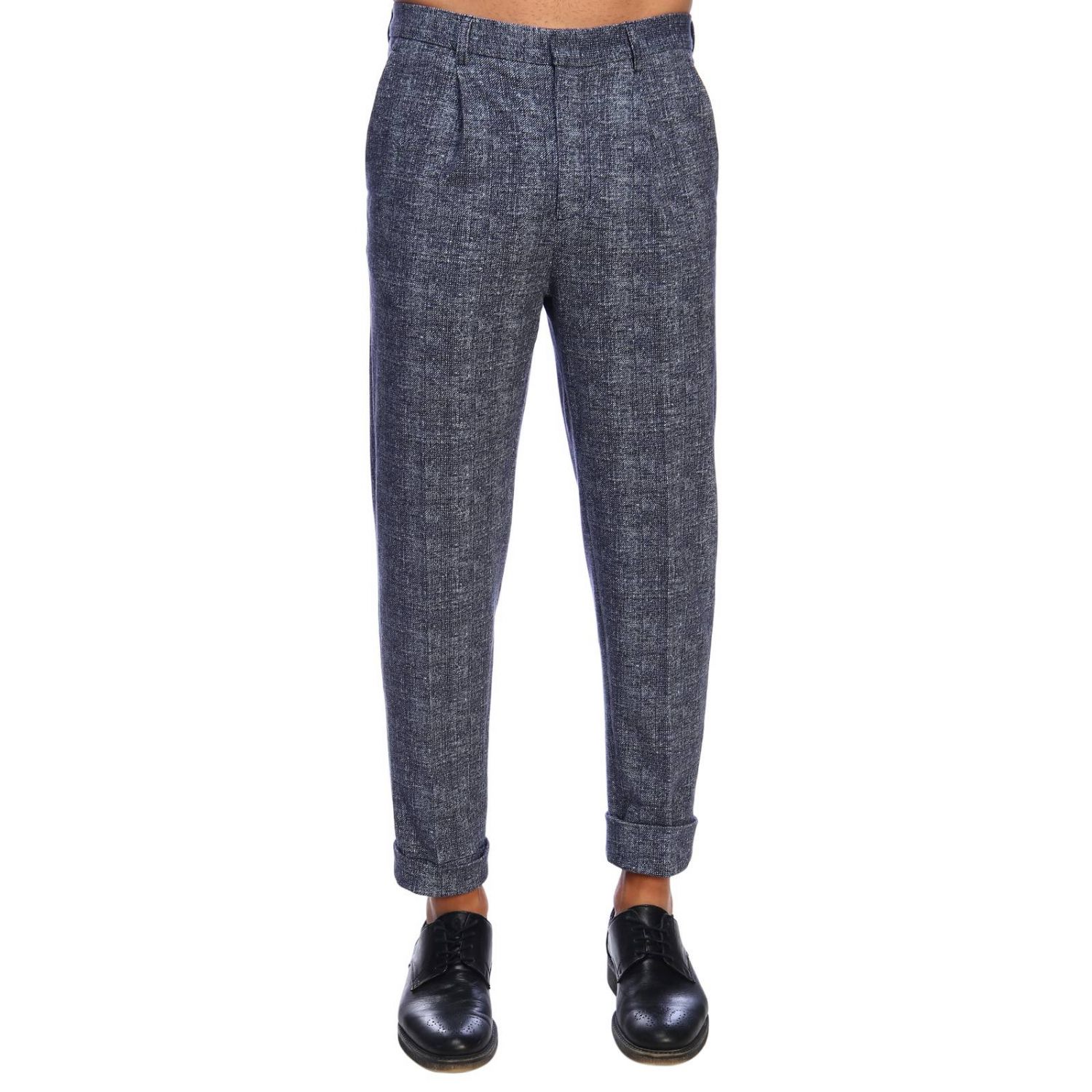 Circolo 1901 Outlet: Pants men | Pants Circolo 1901 Men Blue | Pants ...