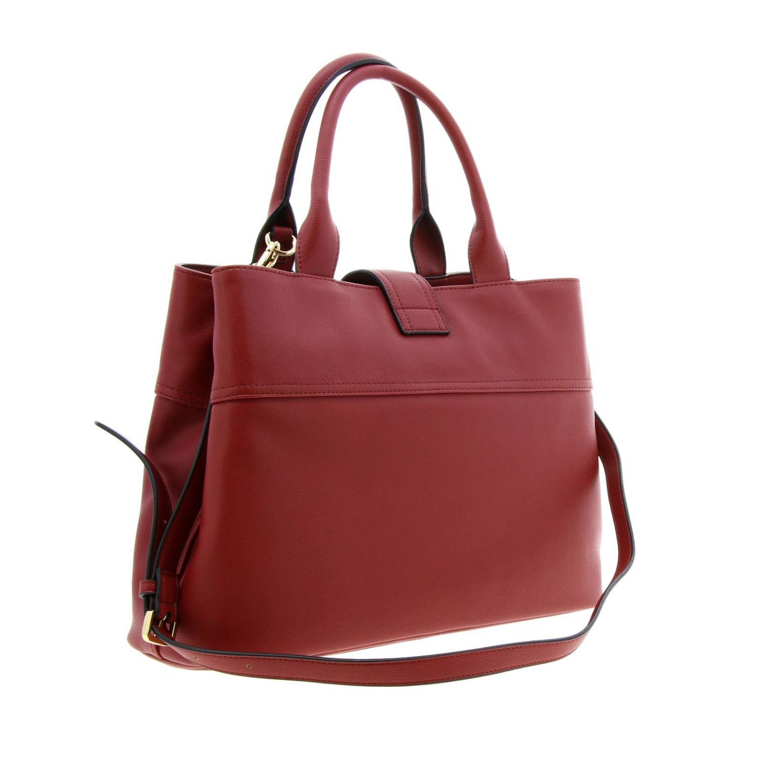 Twinset Outlet: Twin-set large leather tote bag with logo | Tote Bags ...