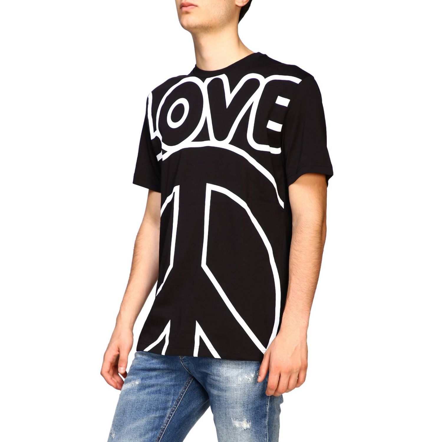 Love Moschino Outlet: Short-sleeved T-shirt with maxi print | T-Shirt ...