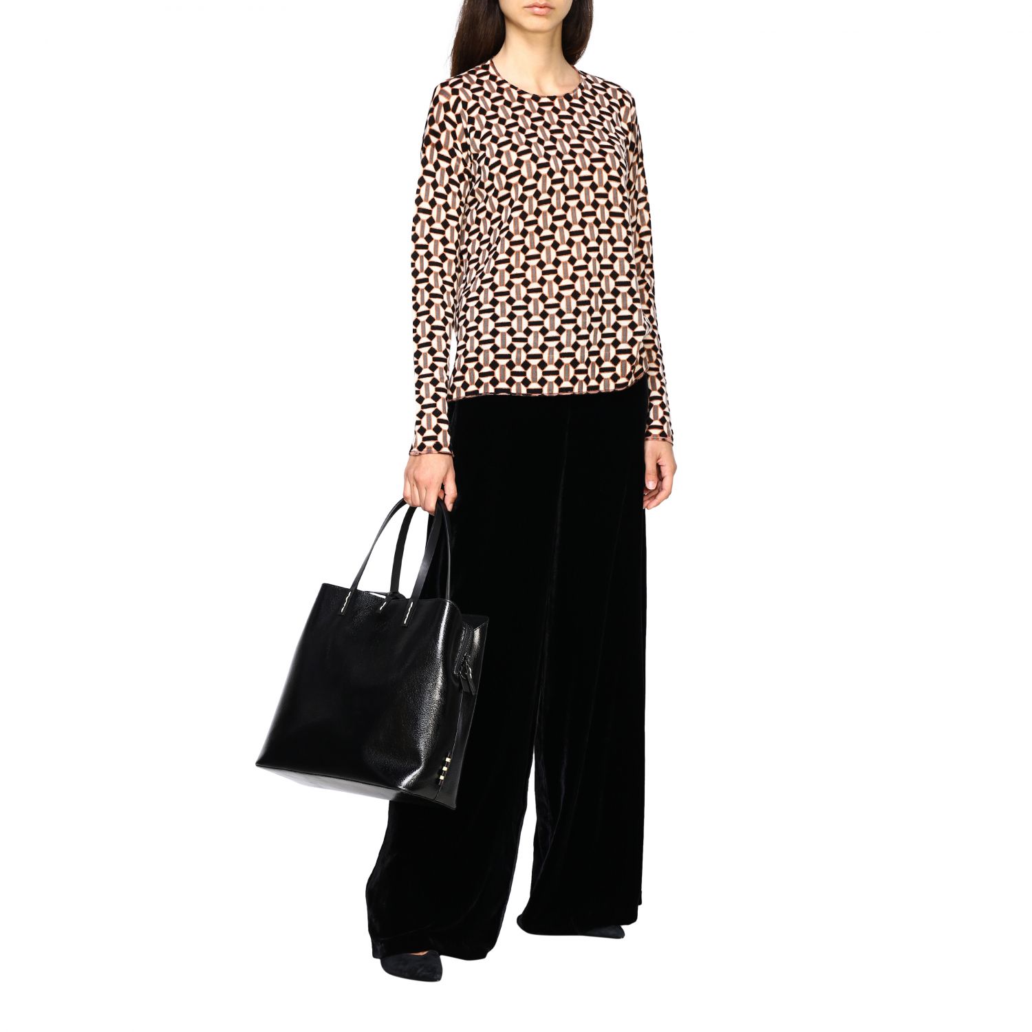 Maliparmi Outlet: Pants women - Black | Pants Maliparmi JH7394 61026 ...