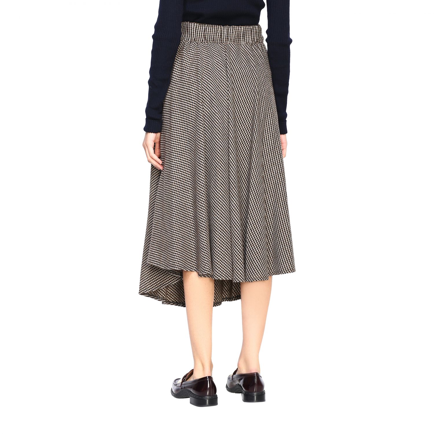 Alpha Studio Outlet: Skirt women - Camel | Skirt Alpha Studio AD 2600/M ...