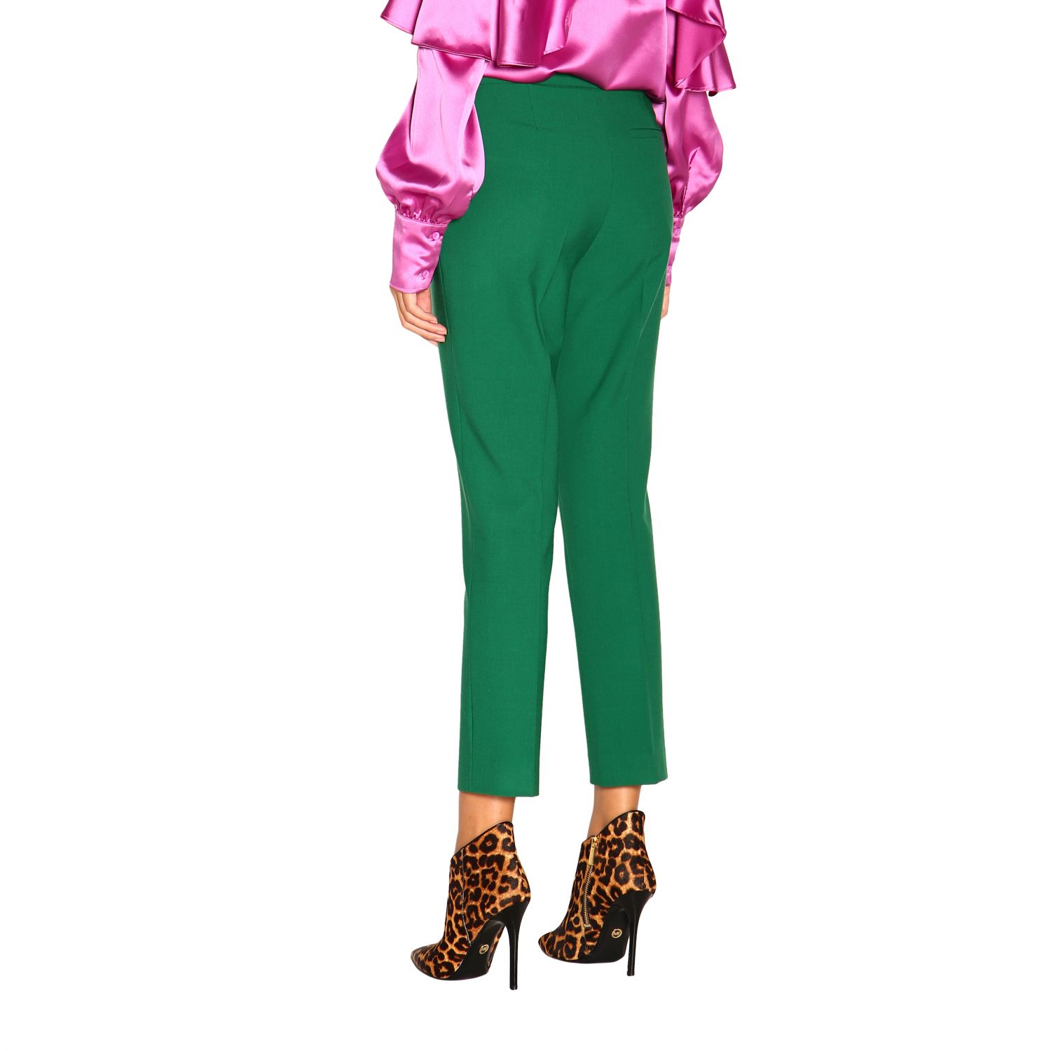 Hanita Outlet: pants for woman - Green | Hanita pants HP971 2525 online ...