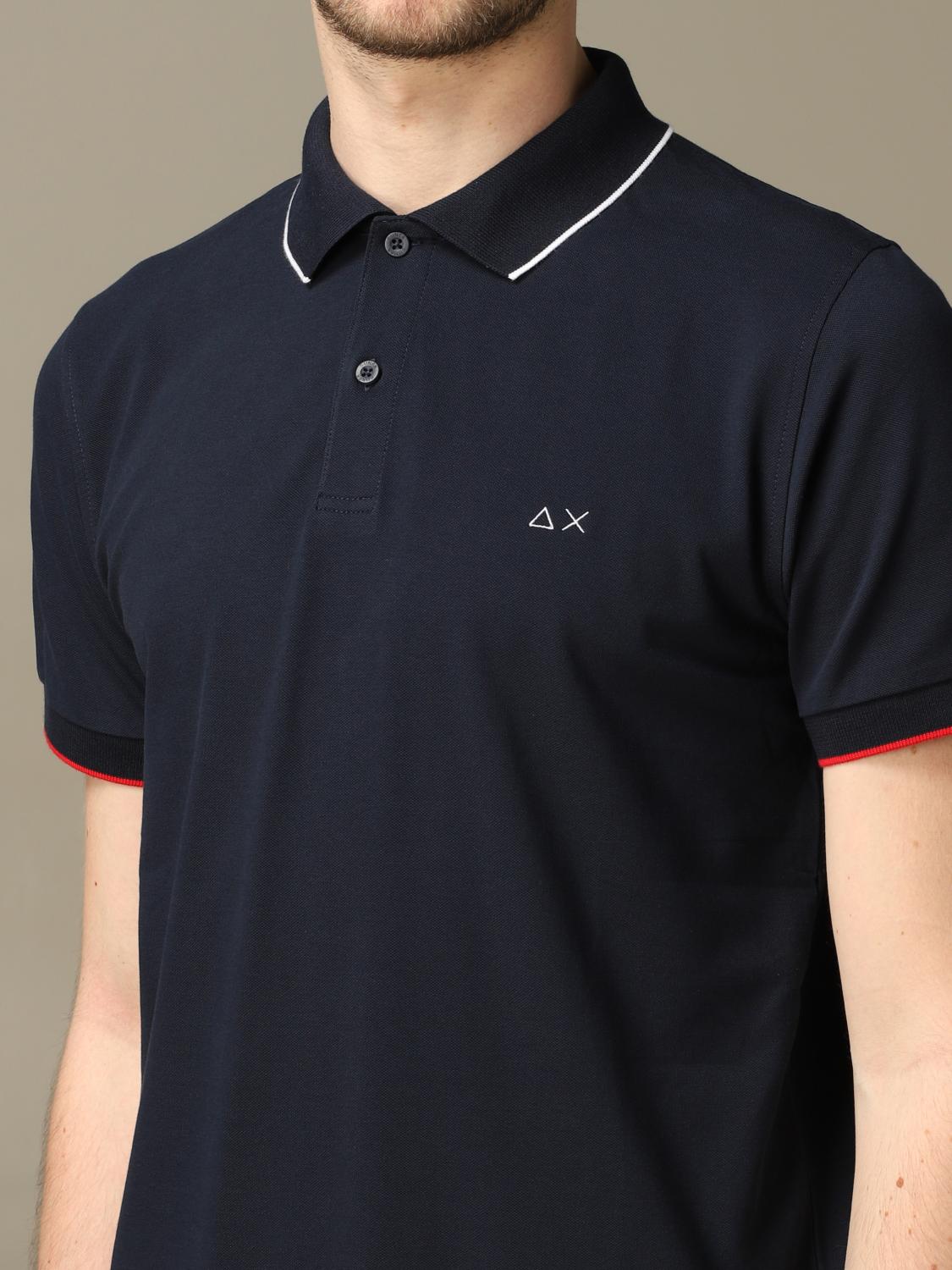 Sun 68 Outlet: T-shirt men - Navy | T-Shirt Sun 68 A30106 GIGLIO.COM