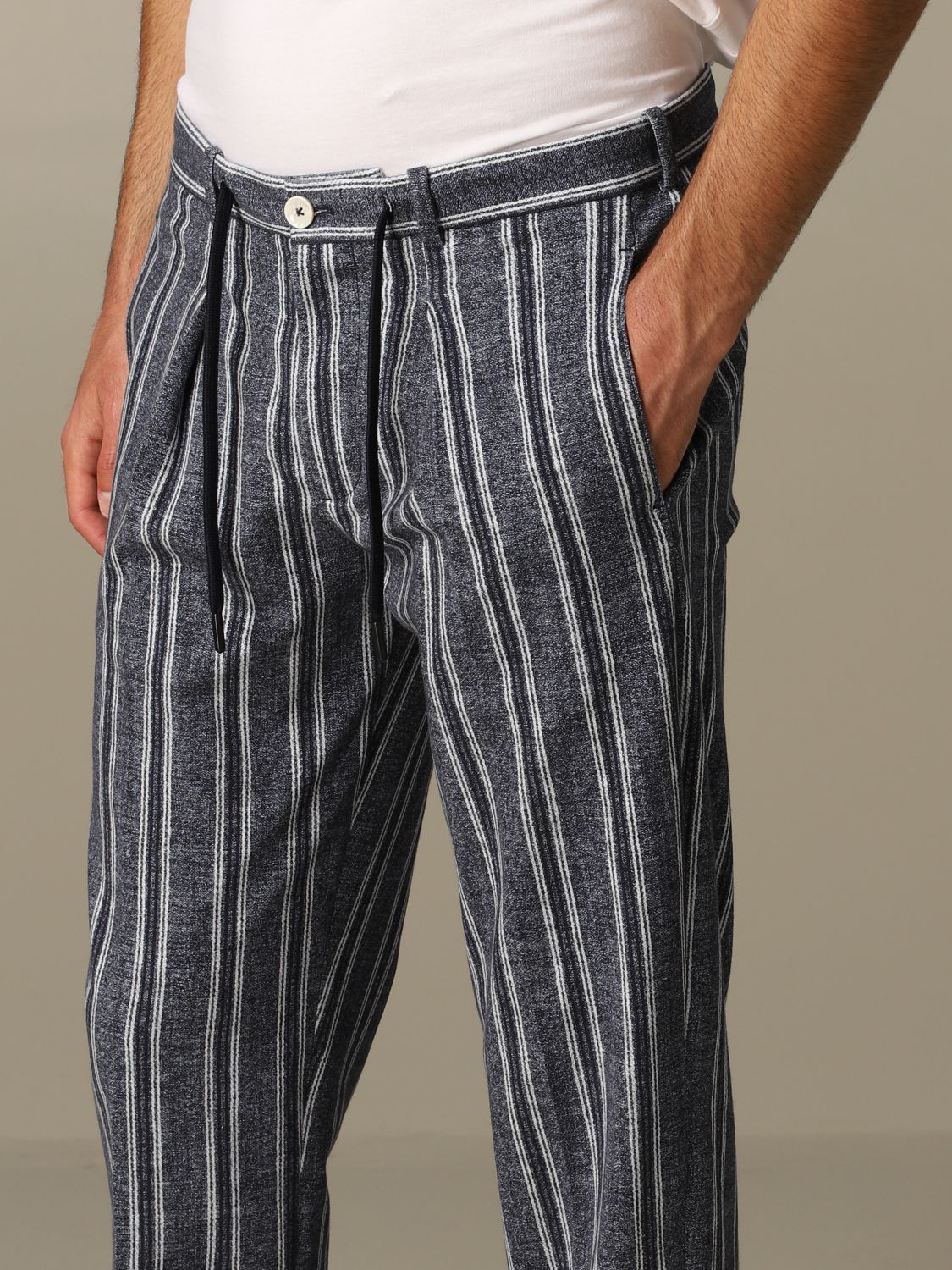 Circolo 1901 Outlet: Pants men - Blue | Pants Circolo 1901 CN2605 ...