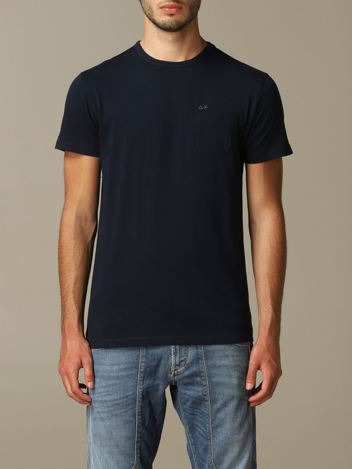 Sun 68 Outlet: T-shirt men | T-Shirt Sun 68 Men Navy | T-Shirt Sun 68 ...
