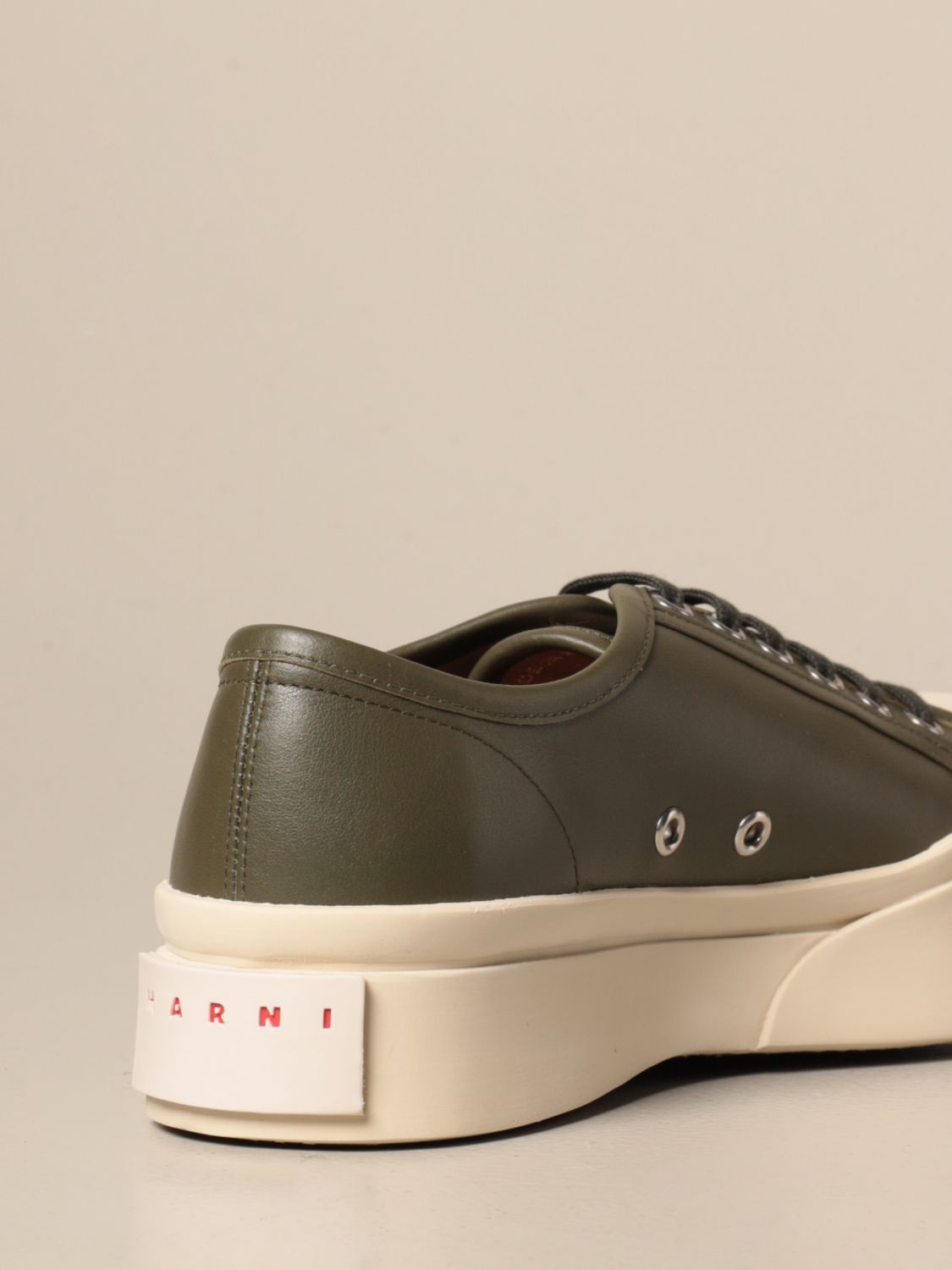 Marni Outlet: Pablo sneakers in nappa leather - Green | Sneakers Marni ...
