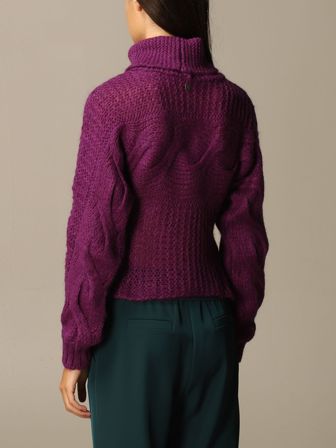 Manila Grace Outlet: Sweater women - Violet | Sweater Manila Grace ...