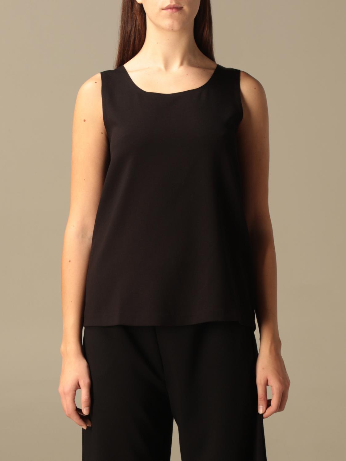 Max Mara Outlet: top for woman - Black | Max Mara top 99460108600 ...