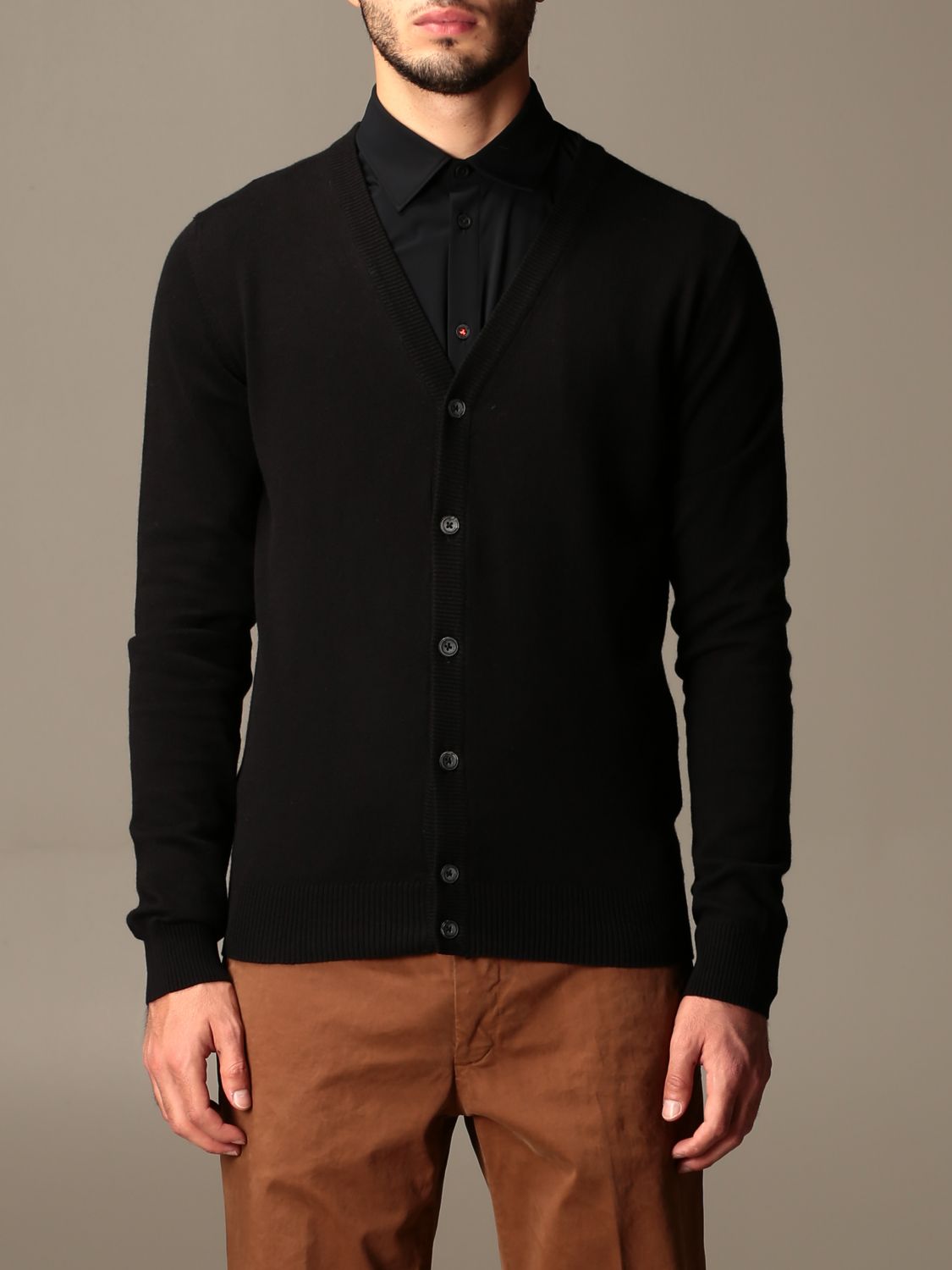Manuel Ritz Outlet: Cardigan homme - Noir | Cardigan Manuel Ritz ...